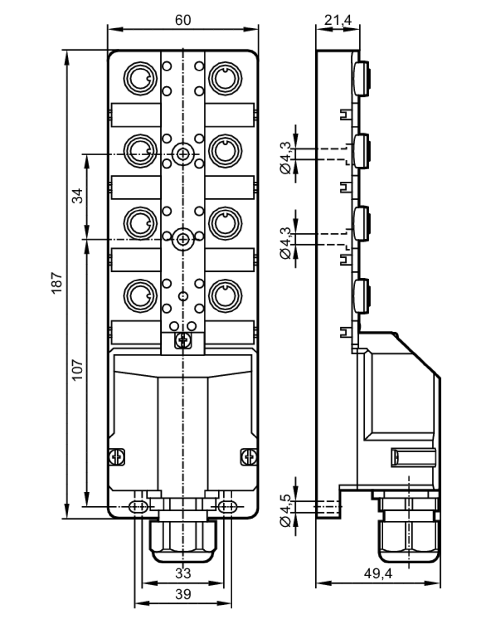 EBT005 - Splitter box - ifm