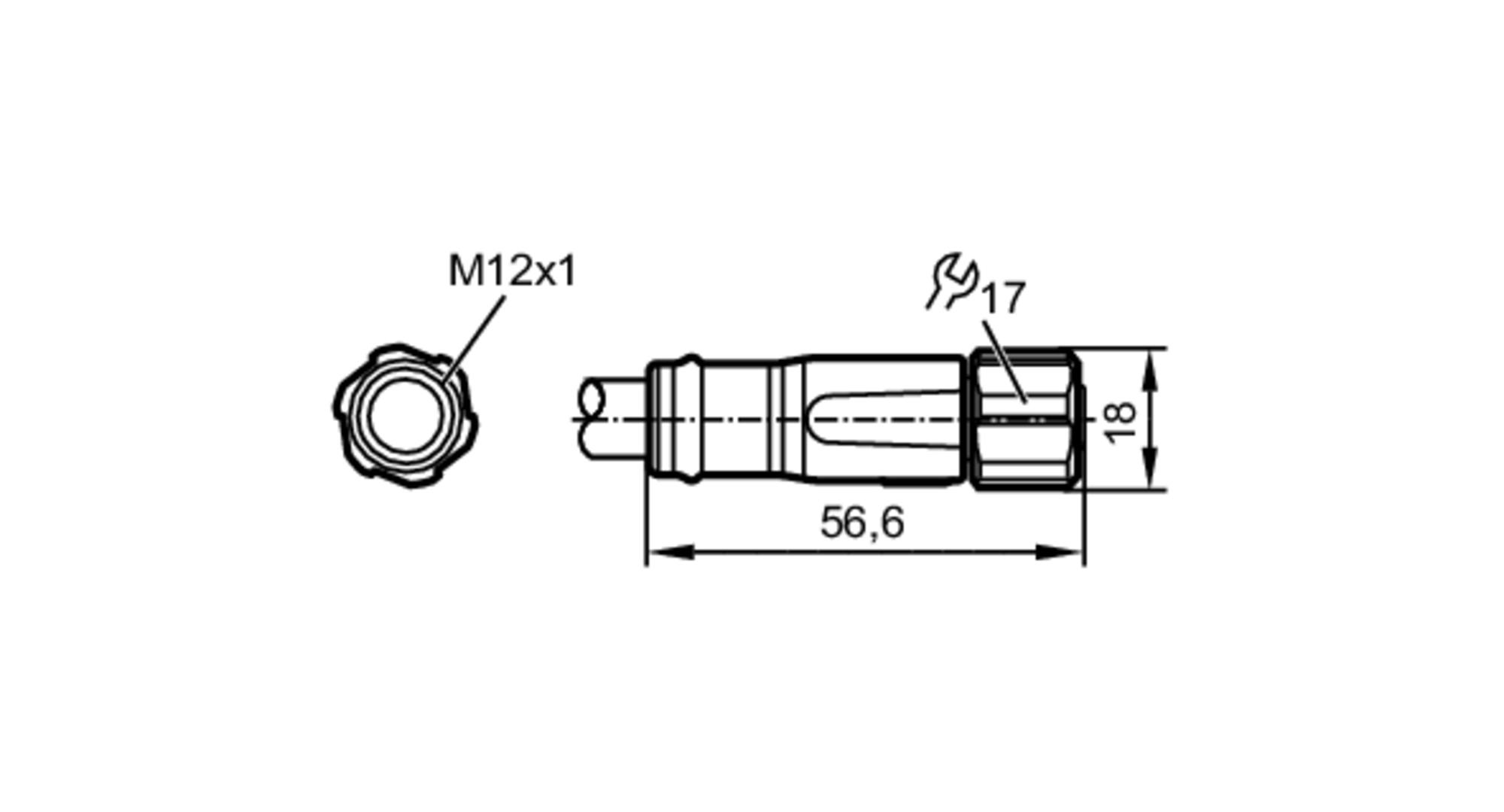 EVCA18 - Connecting cable with socket - ifm