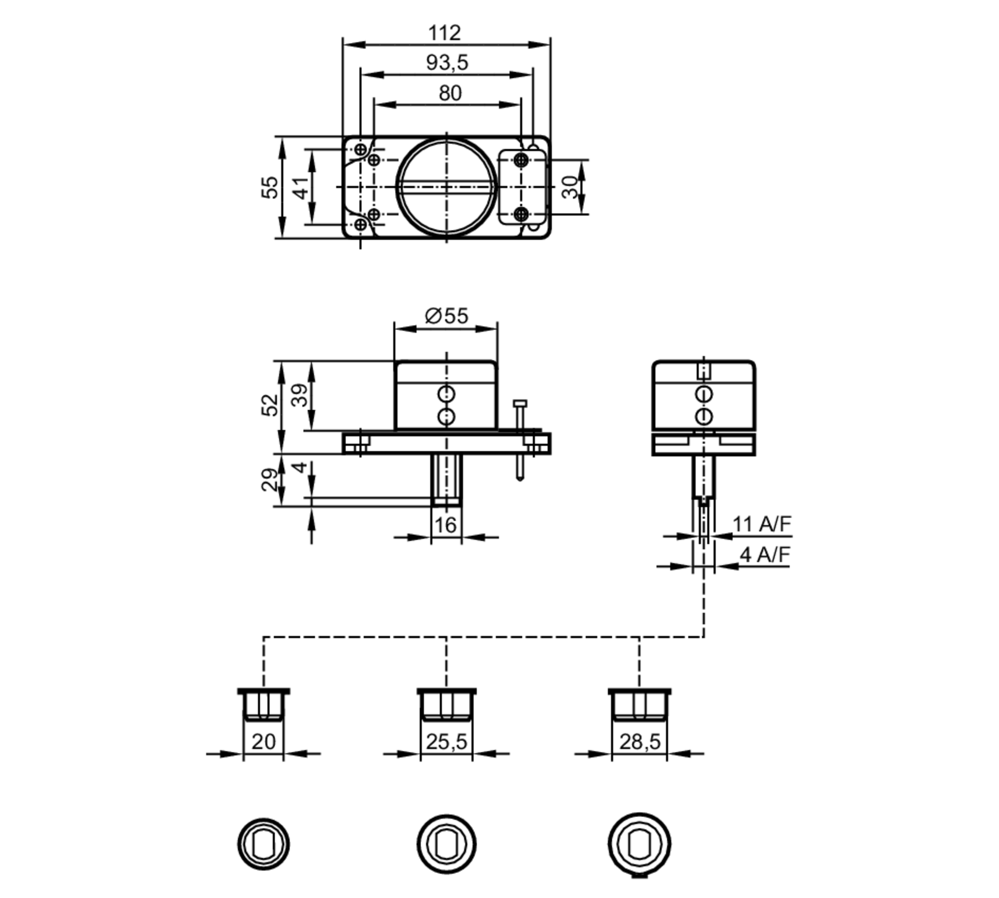 E11243 - Target puck mounting set for valve actuators - ifm