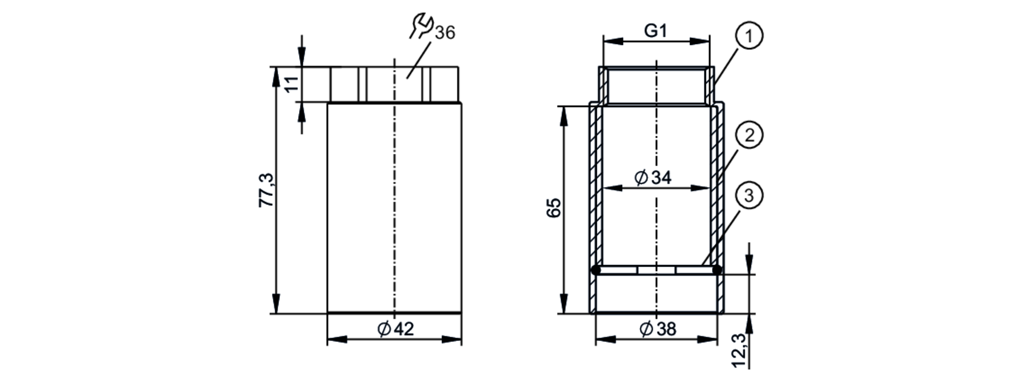 E33705 - LW2120 antenna extension - ifm