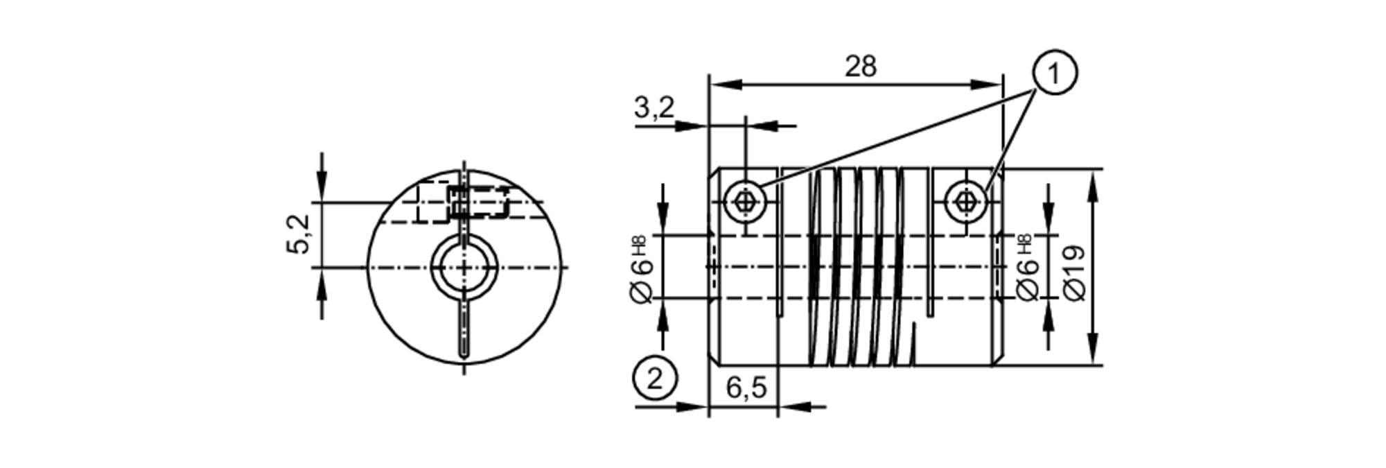 E60064 - Acoplamiento flexible para encóders - ifm