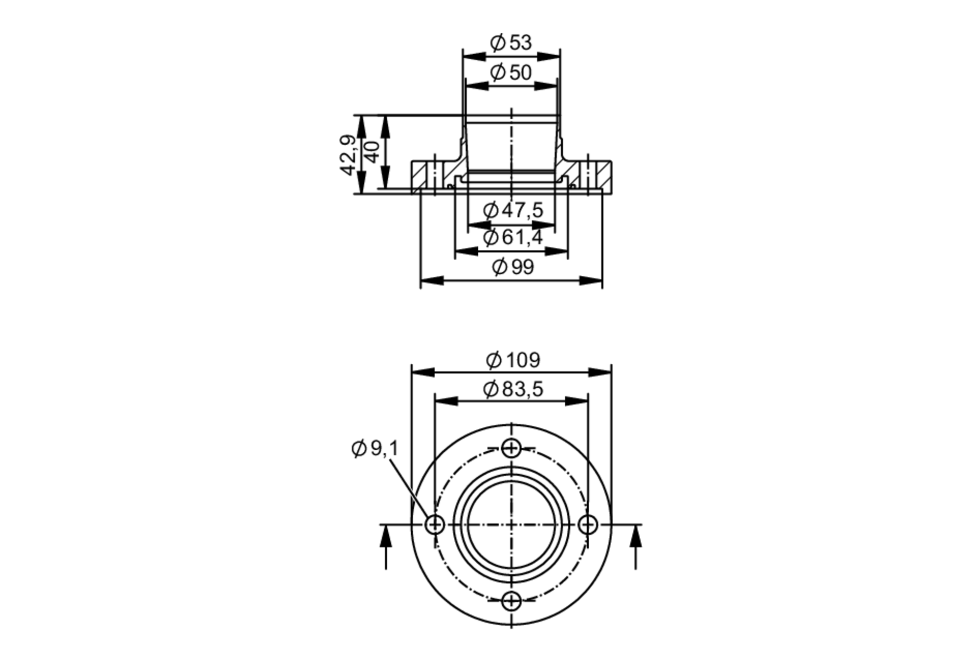 E40473 - welding adapters EN10357 series A - ifm