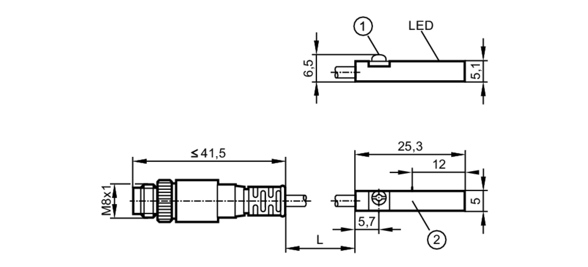 MK5159 - Détecteur pour vérins à rainure en T - ifm