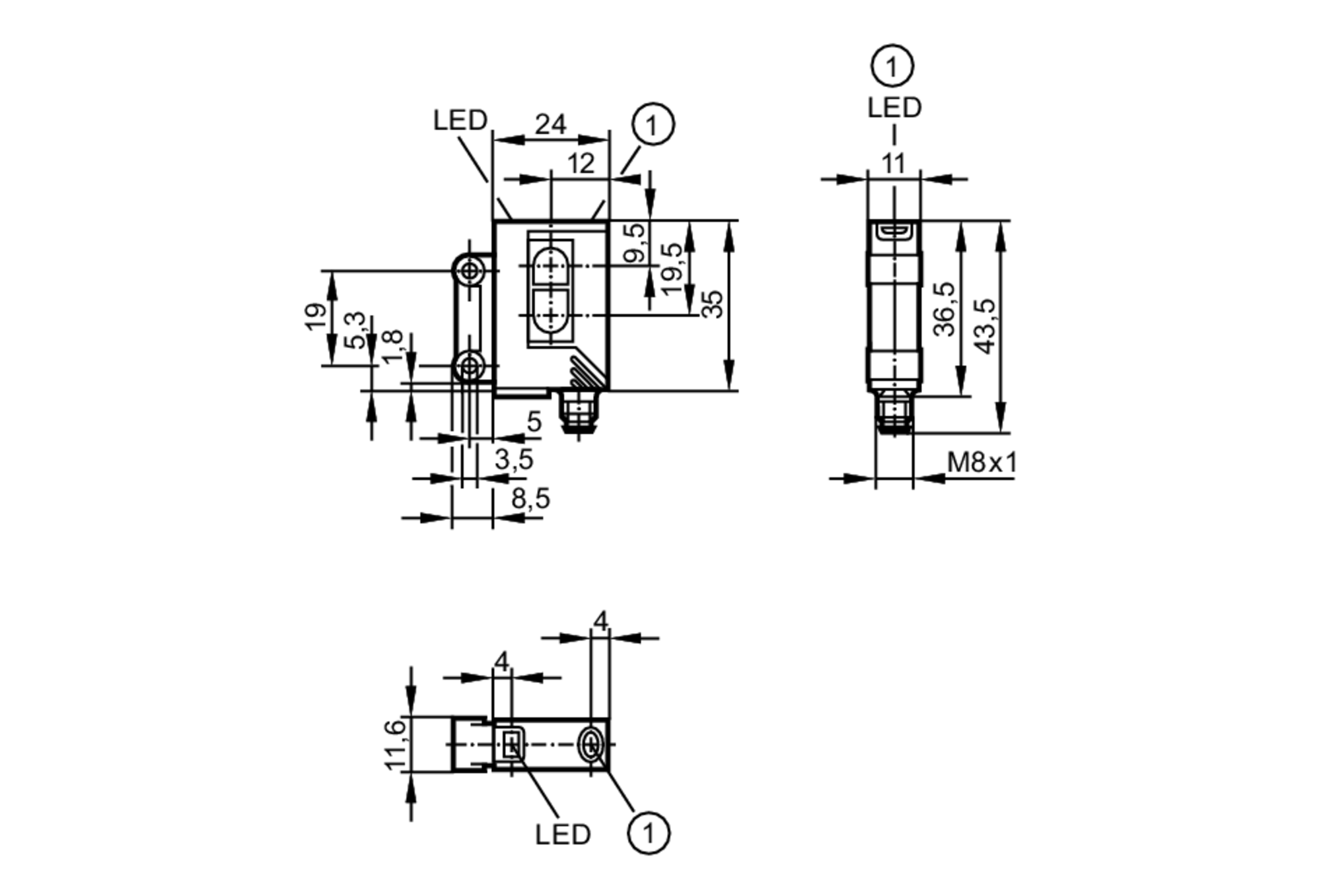 OJ5152 - Cellule réflexion directe LASER - ifm