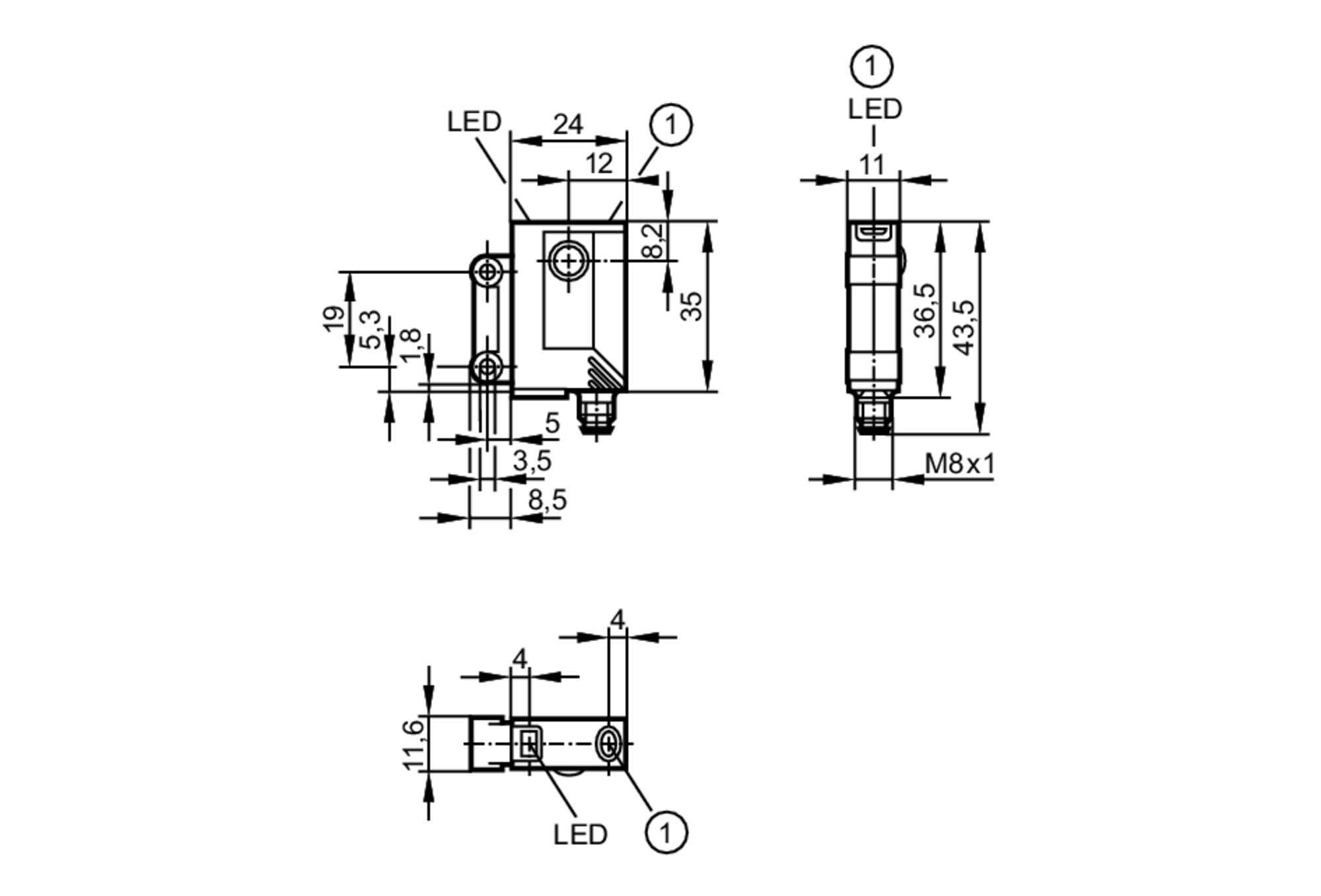 OJ5114 - Cellule réflex LASER - ifm