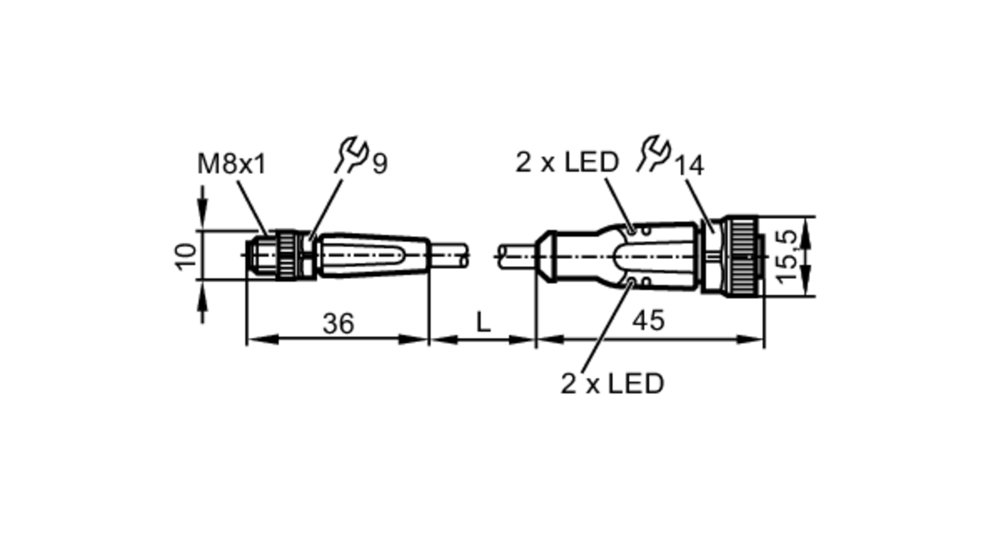 EVC676 - Câble de connexion - ifm