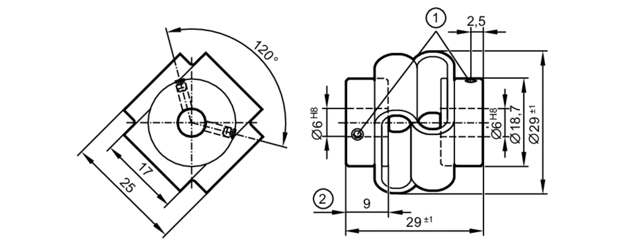 E61435 - Accouplement hélicoïdal pour codeurs - ifm