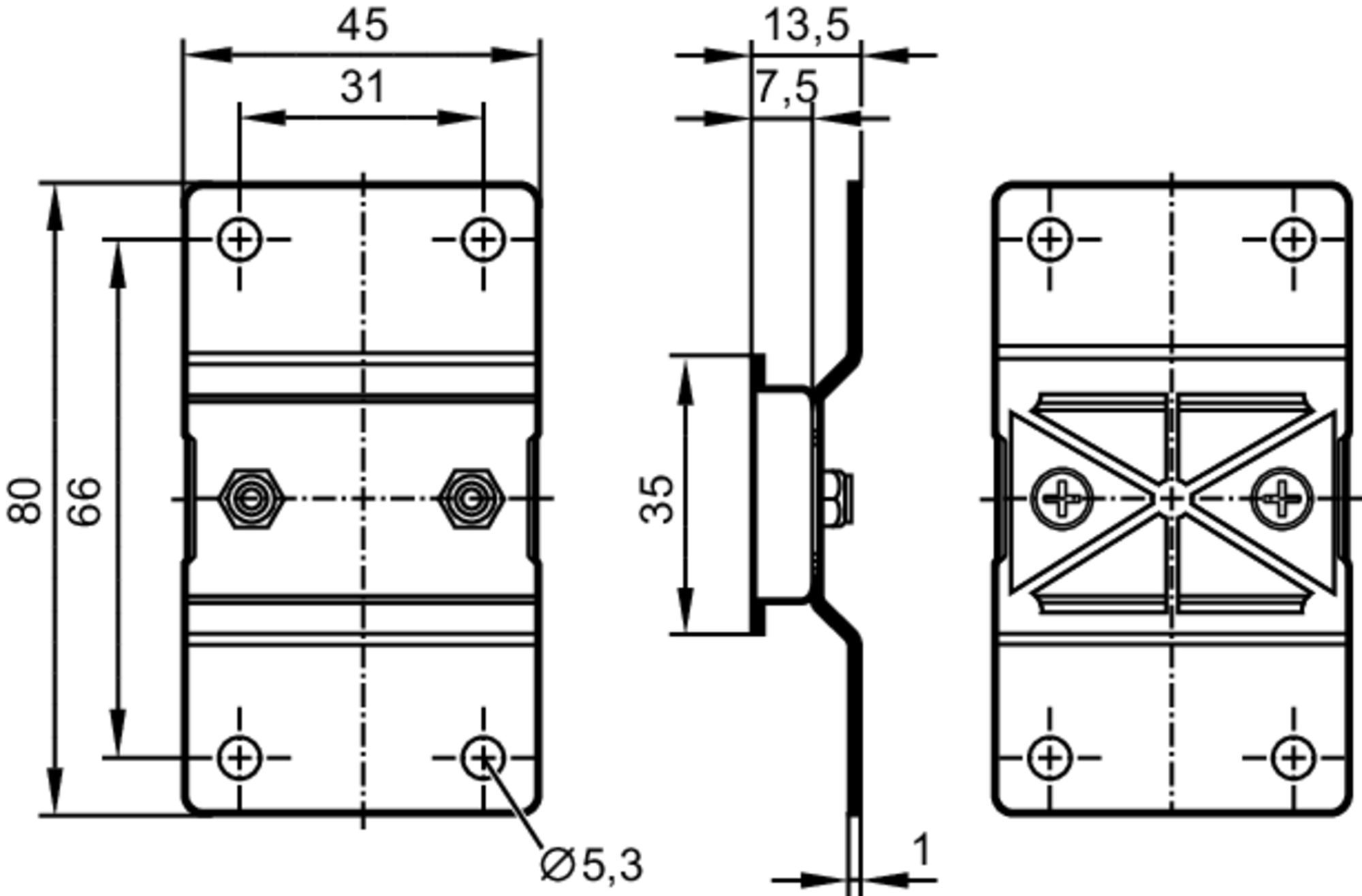 E75396 - Adaptateur pour rails DIN - ifm