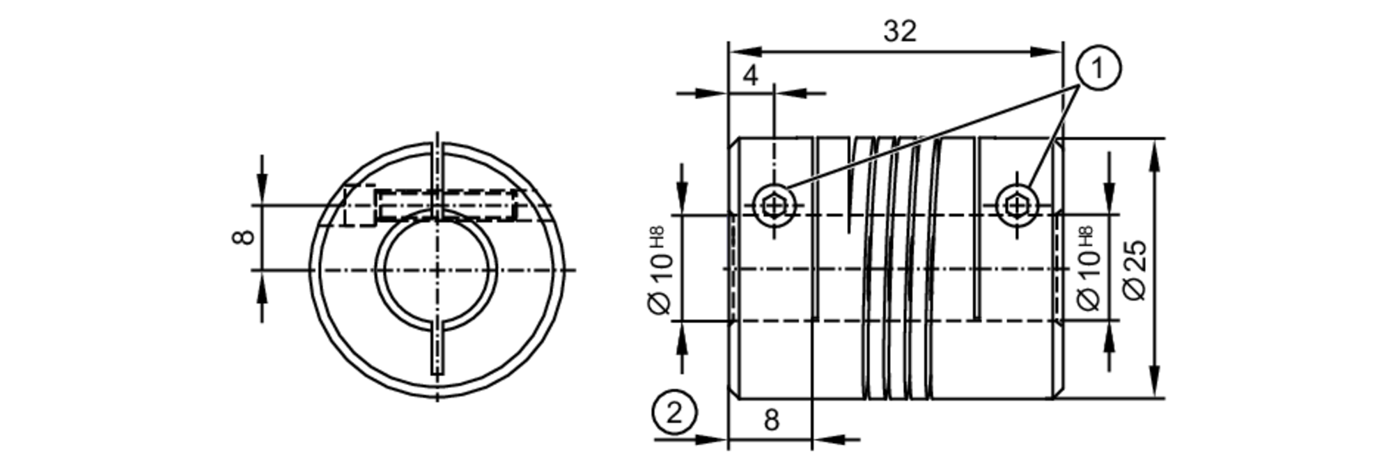 E60067 - Accouplement hélicoïdal pour codeurs - ifm