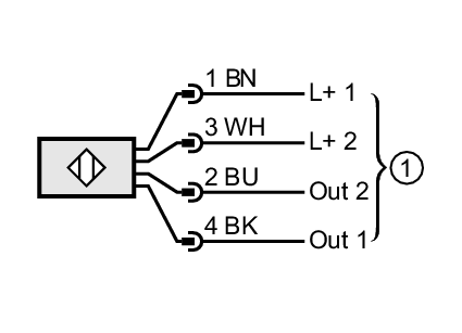 NN5013 - Inductive NAMUR dual sensor for valve actuators - ifm