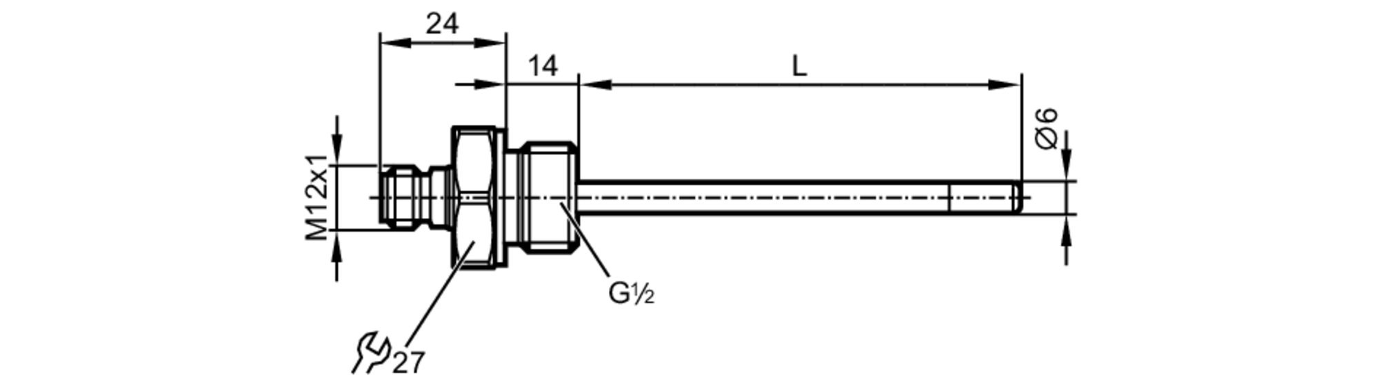 TM4461 - Temperature sensor with process connection - ifm