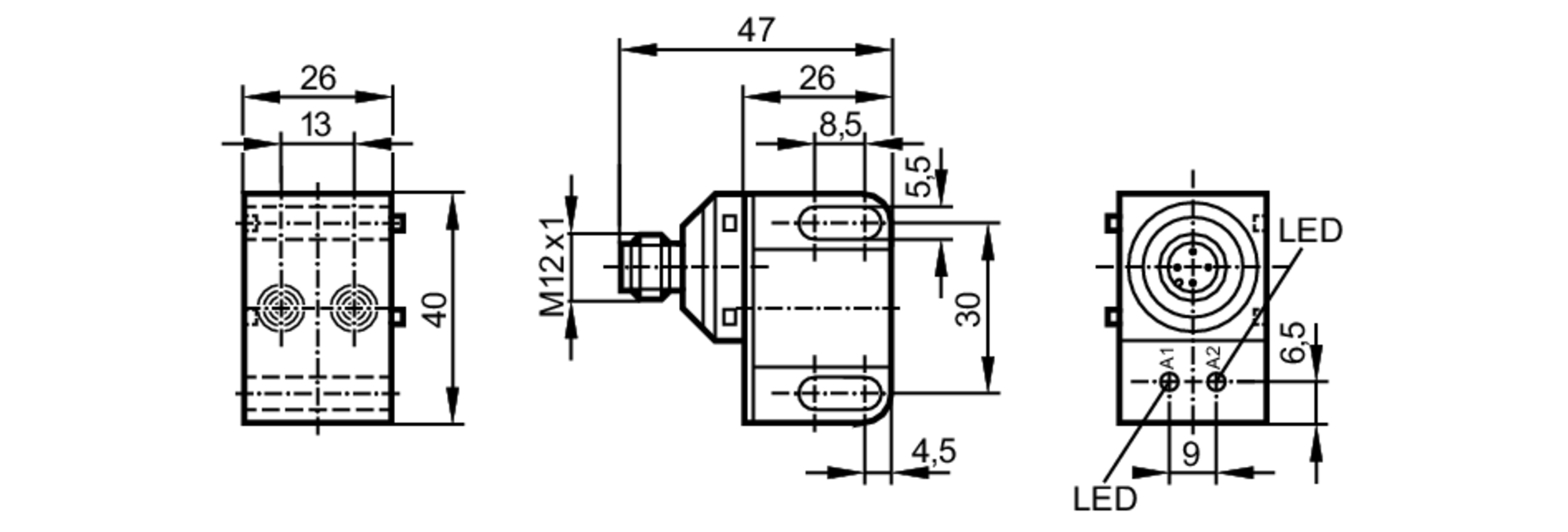 IN5327 - Inductive dual sensor for valve actuators - ifm