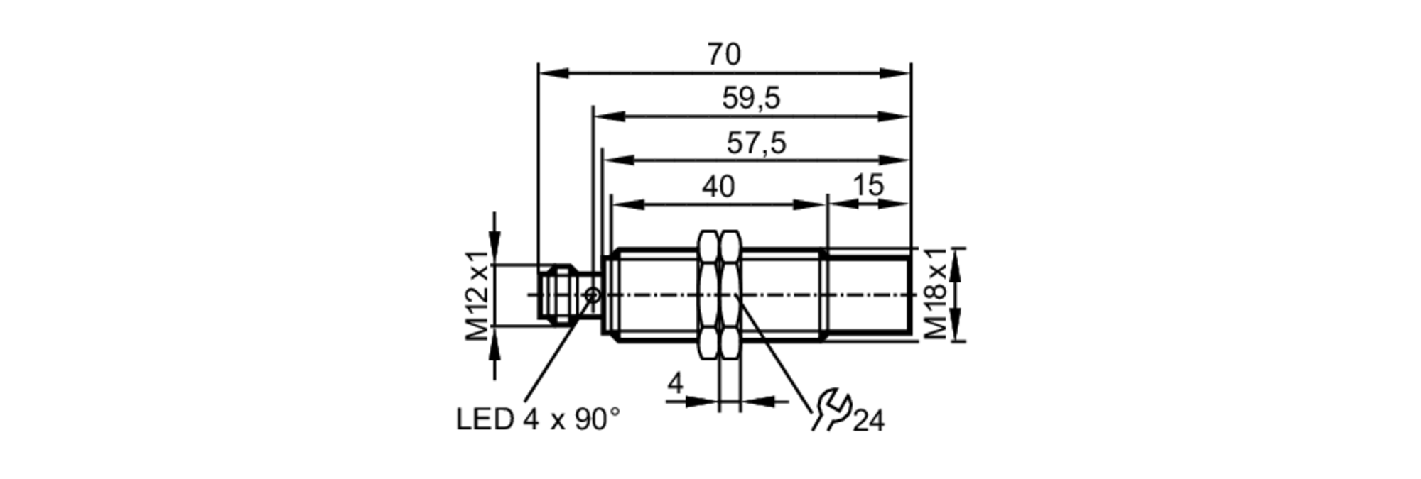 IGT249 - Inductive full-metal sensor - ifm