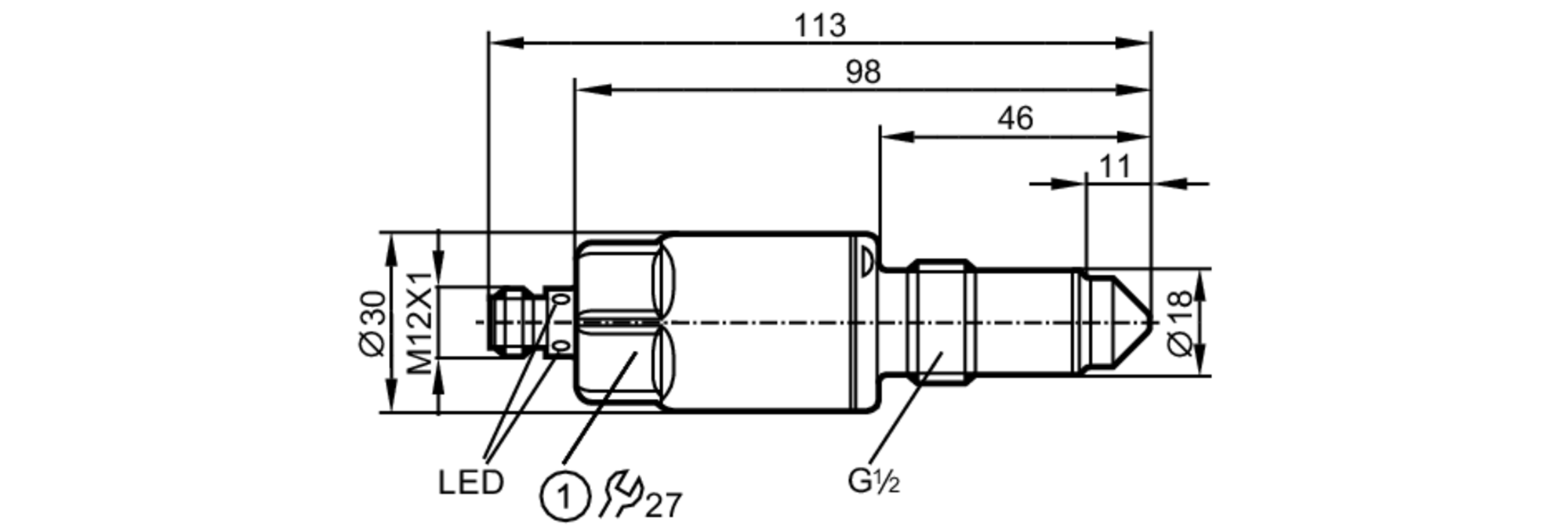 LMT110 - Sensor for point level detection - ifm