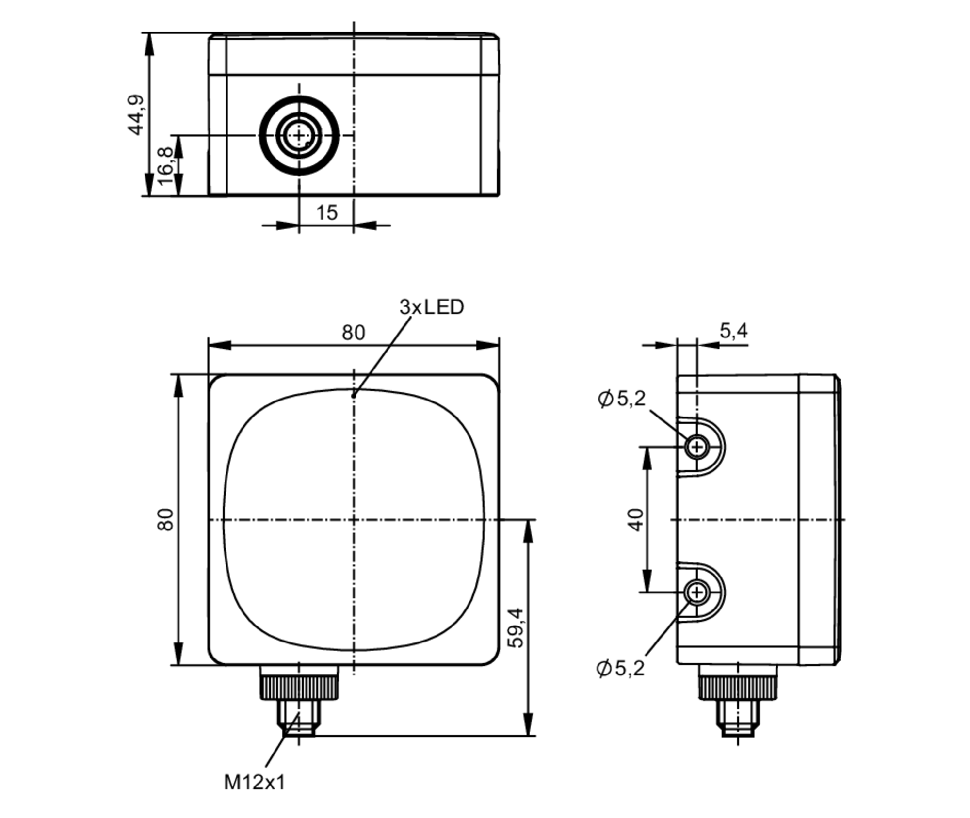R1D100 - radar distance sensor - ifm