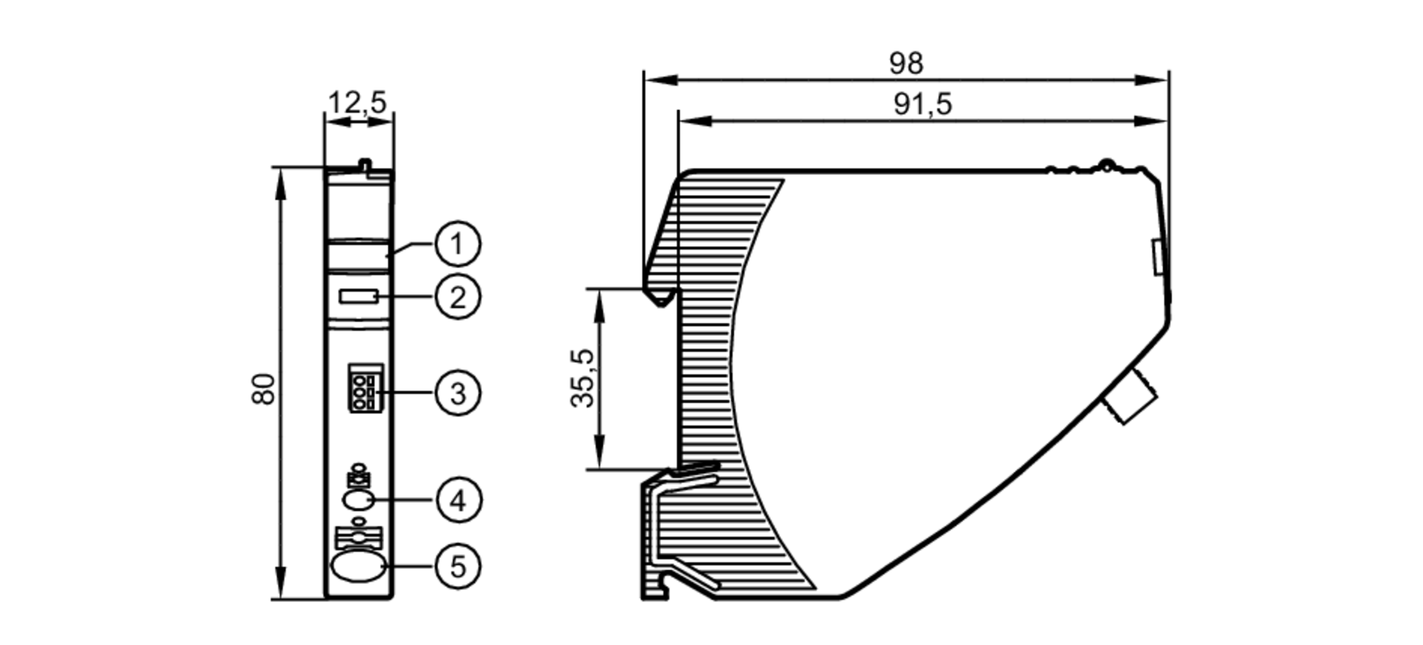 DF2101 - Power supply module for electronic circuit breaker - ifm