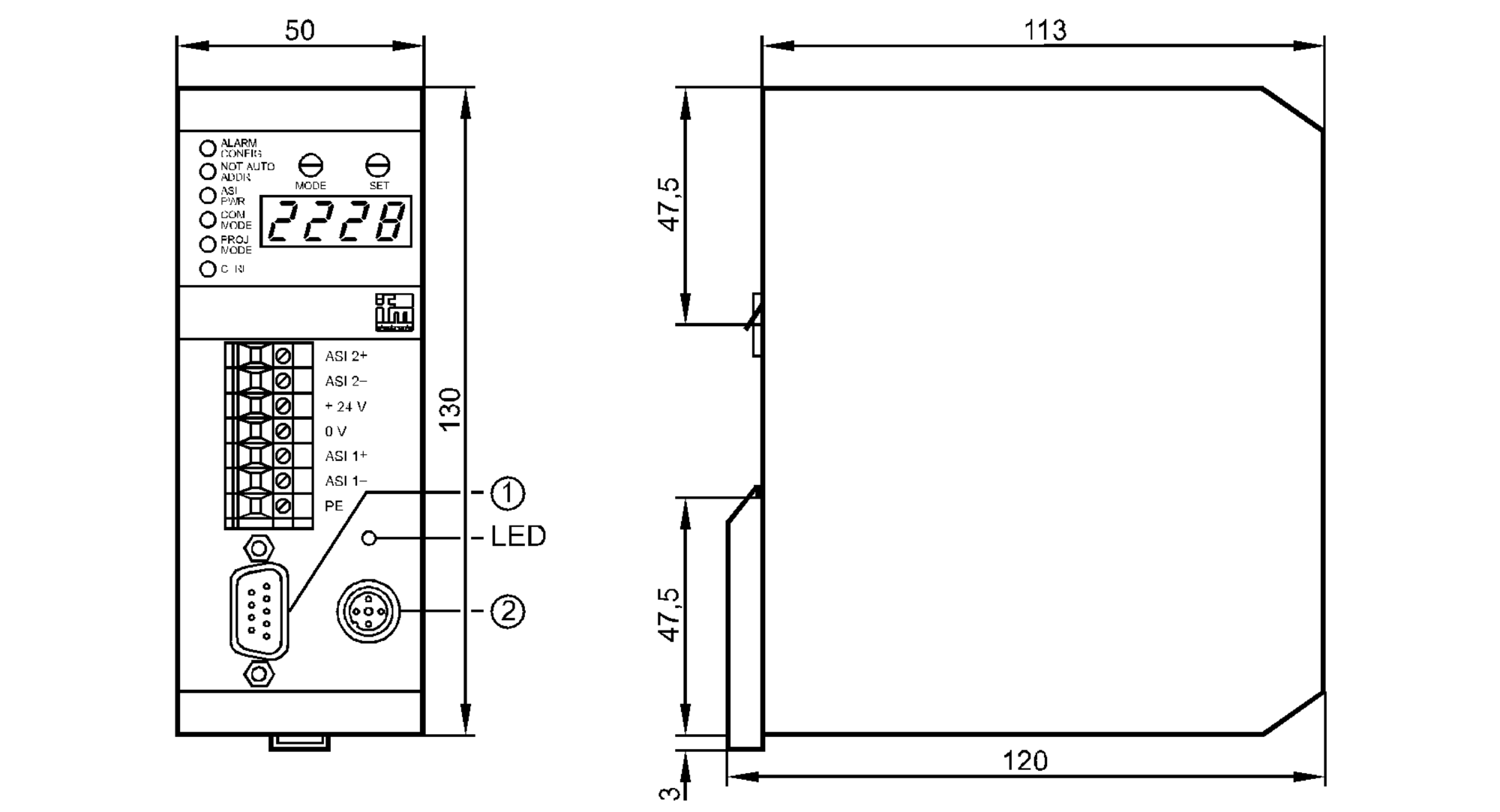 AC1014 - AS-Interface DeviceNet gateway with PLC - ifm electronic