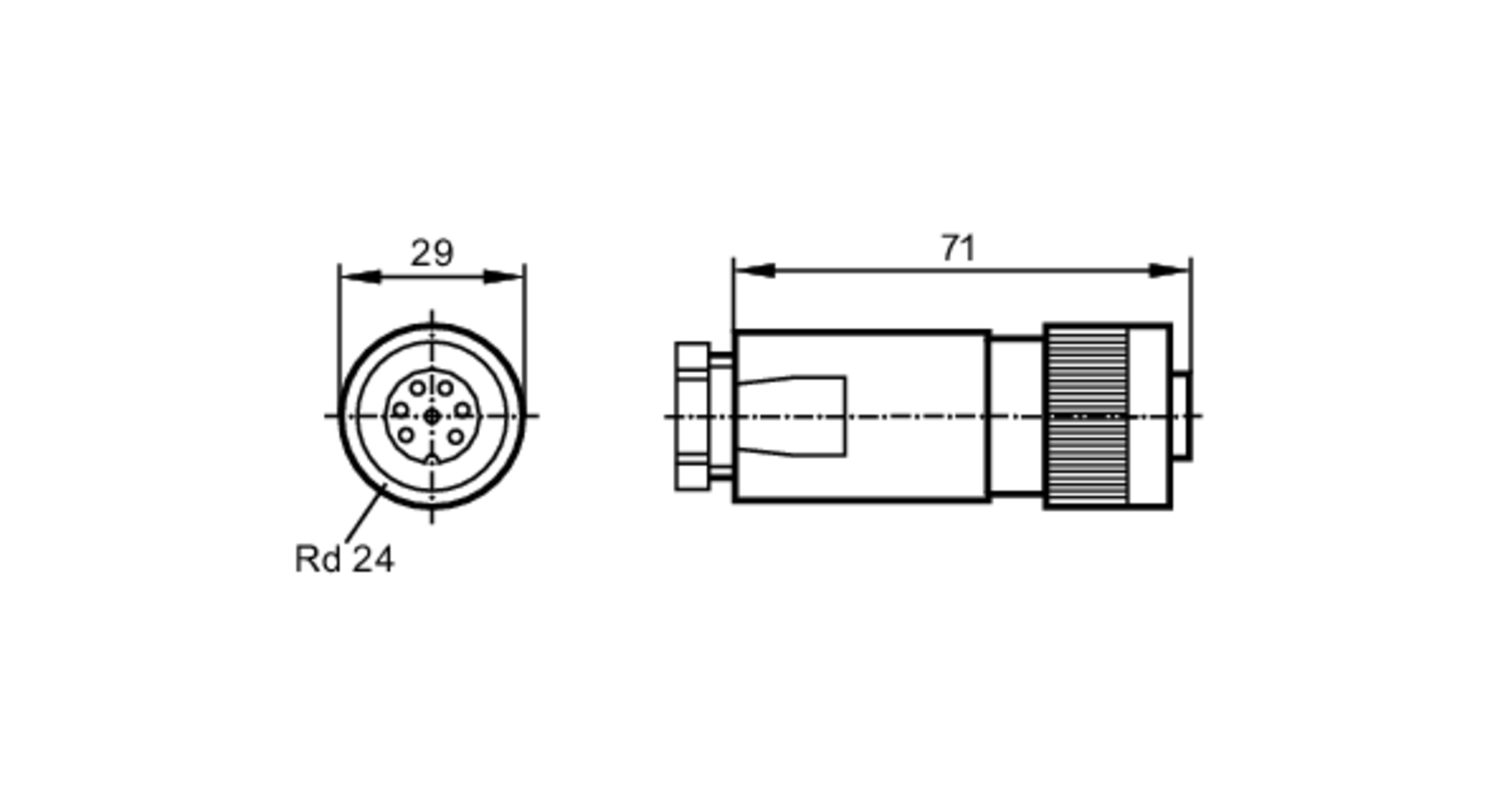 E1001A - Wirable socket - ifm
