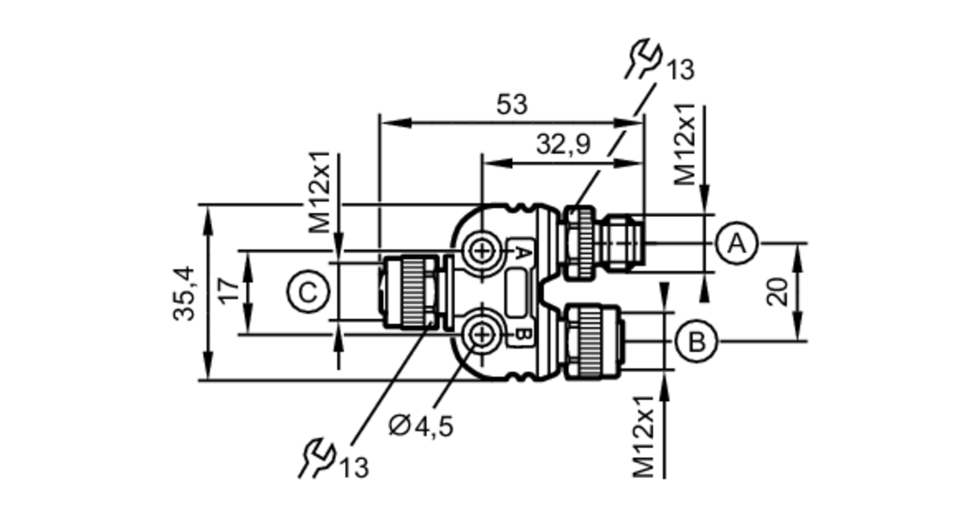 E12529 - Y-splitter - ifm