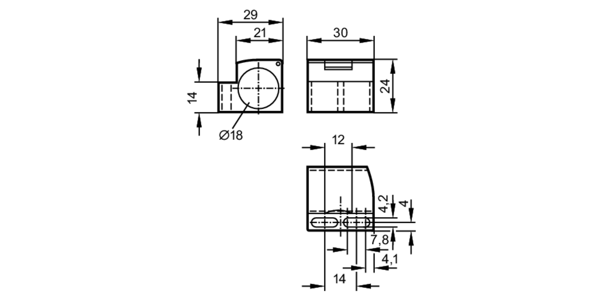E11048 - Mounting clamp for position sensors - ifm
