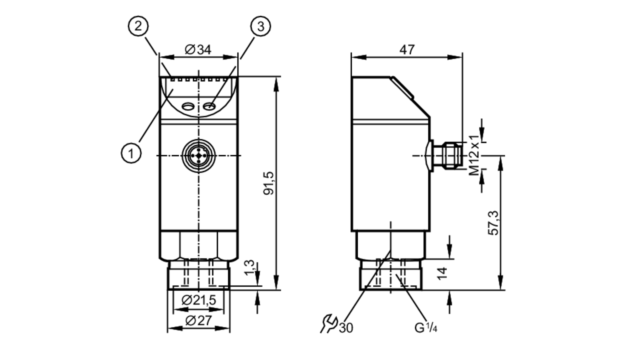 PN2020 - Pressure sensor with display - ifm
