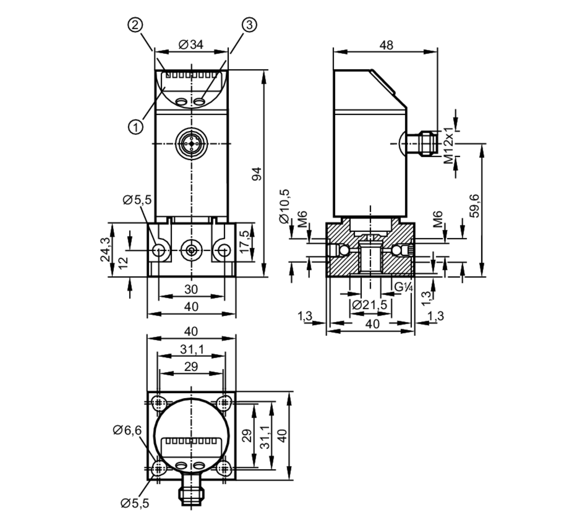 PY7000 - Pressure sensor with display - ifm