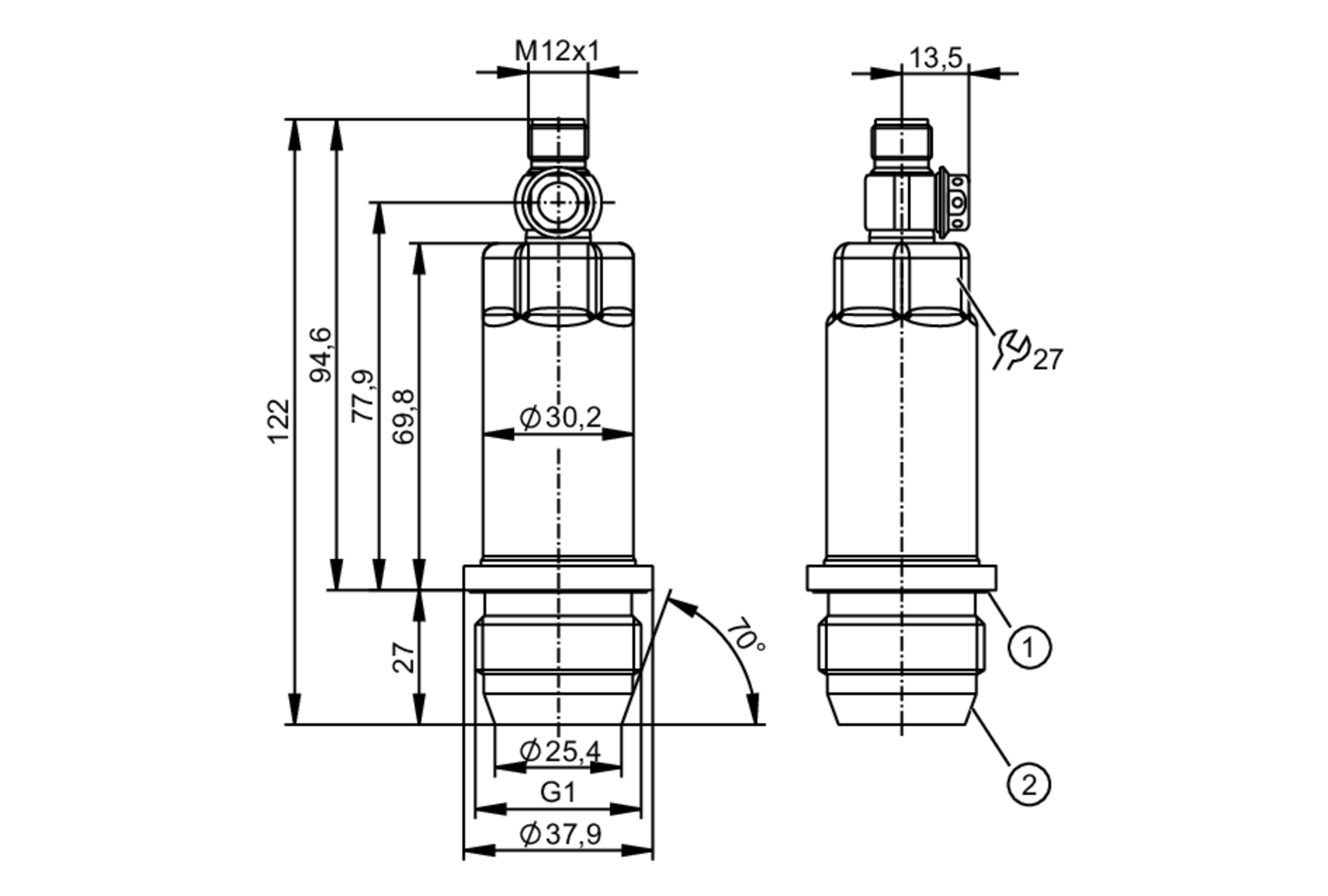 PM1603 - Flush pressure sensor - ifm