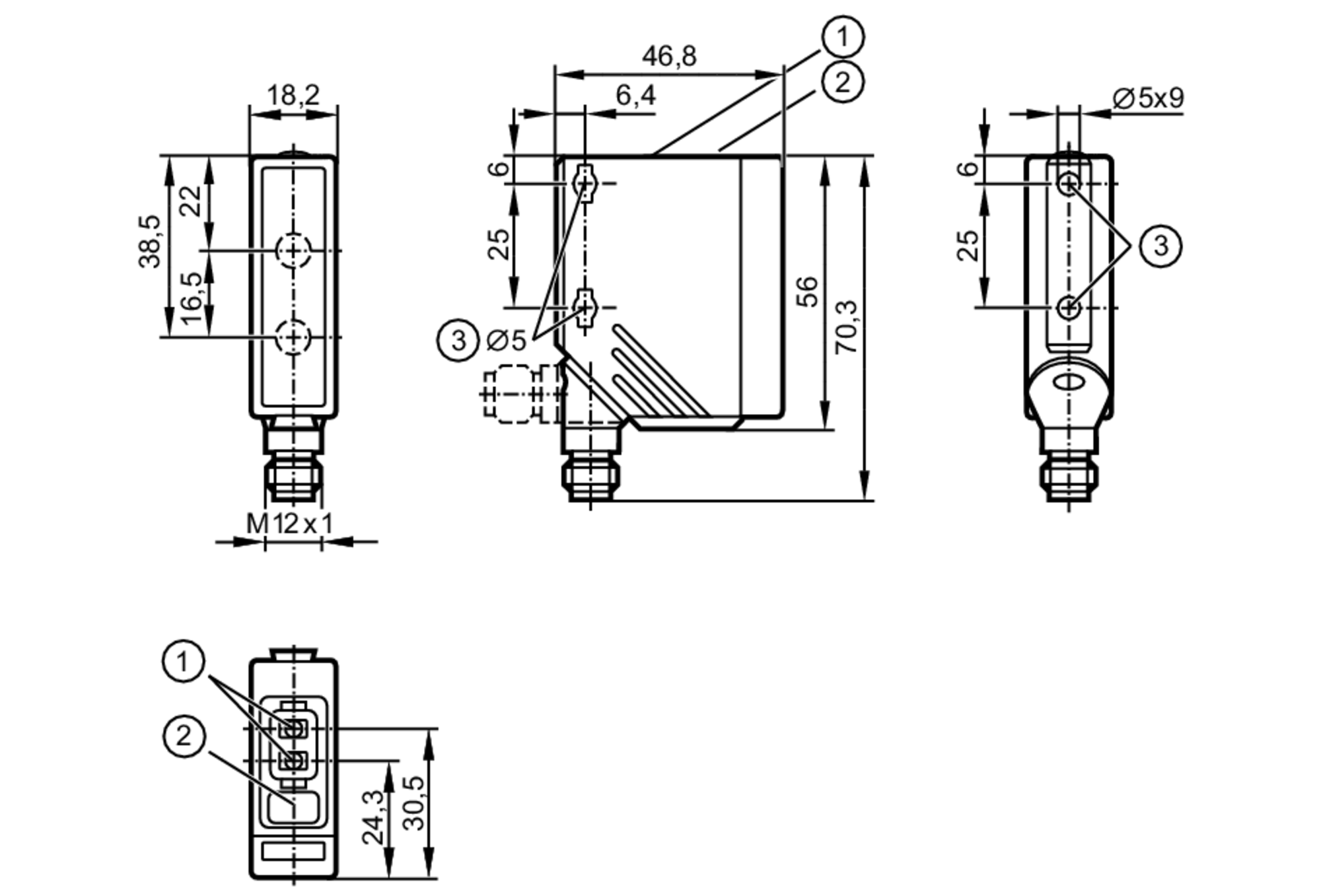 O5D102 - Photoelectric distance sensor - ifm