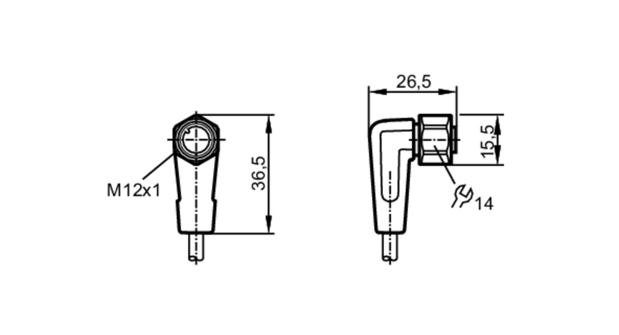 EVT004 - Connecting cable with socket - ifm