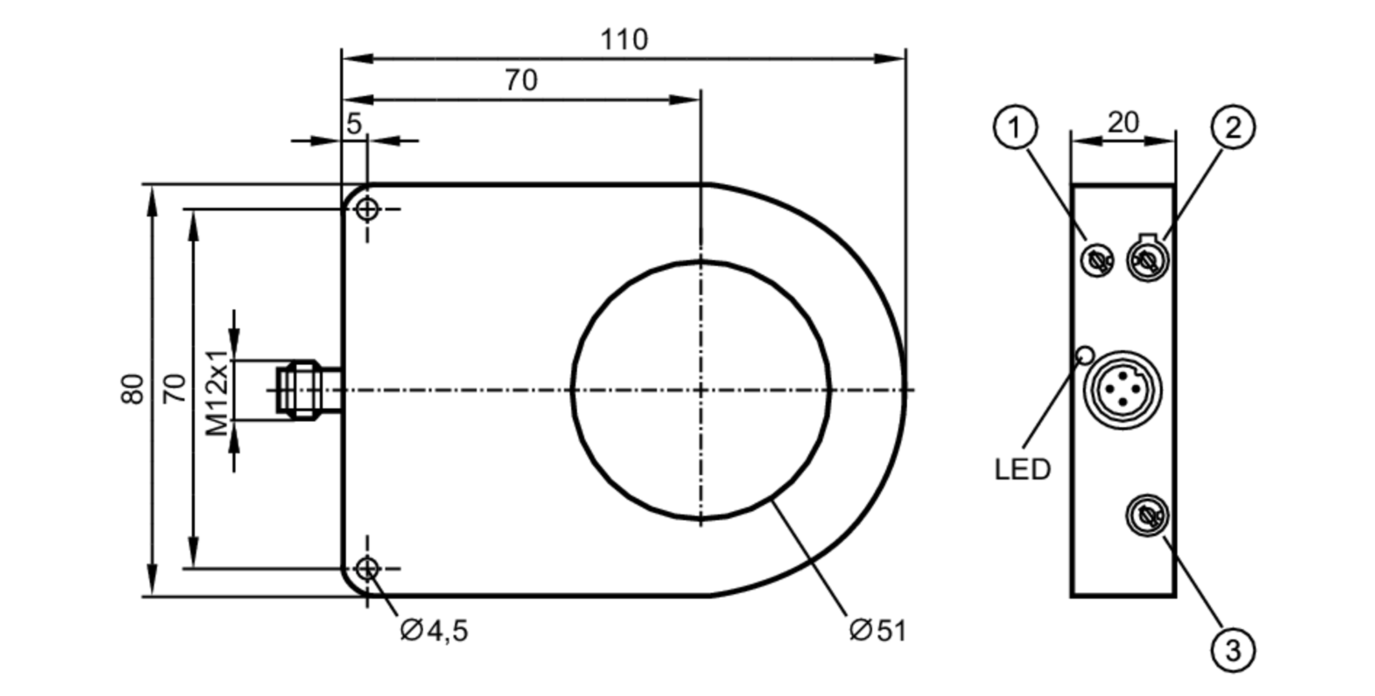 I7R217 - Inductive ring sensor - ifm