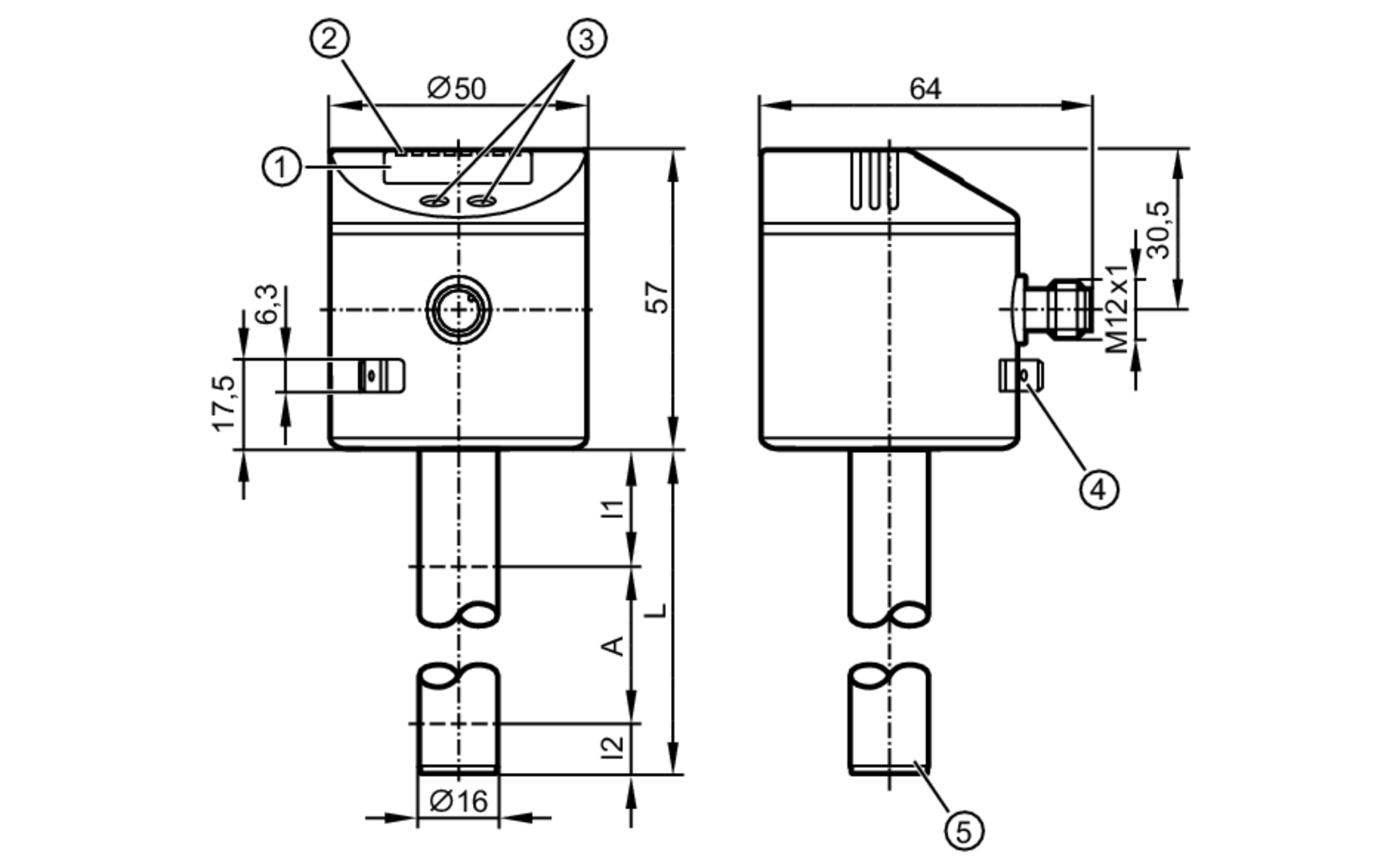 LT8022 - Electronic level and temperature sensor - ifm