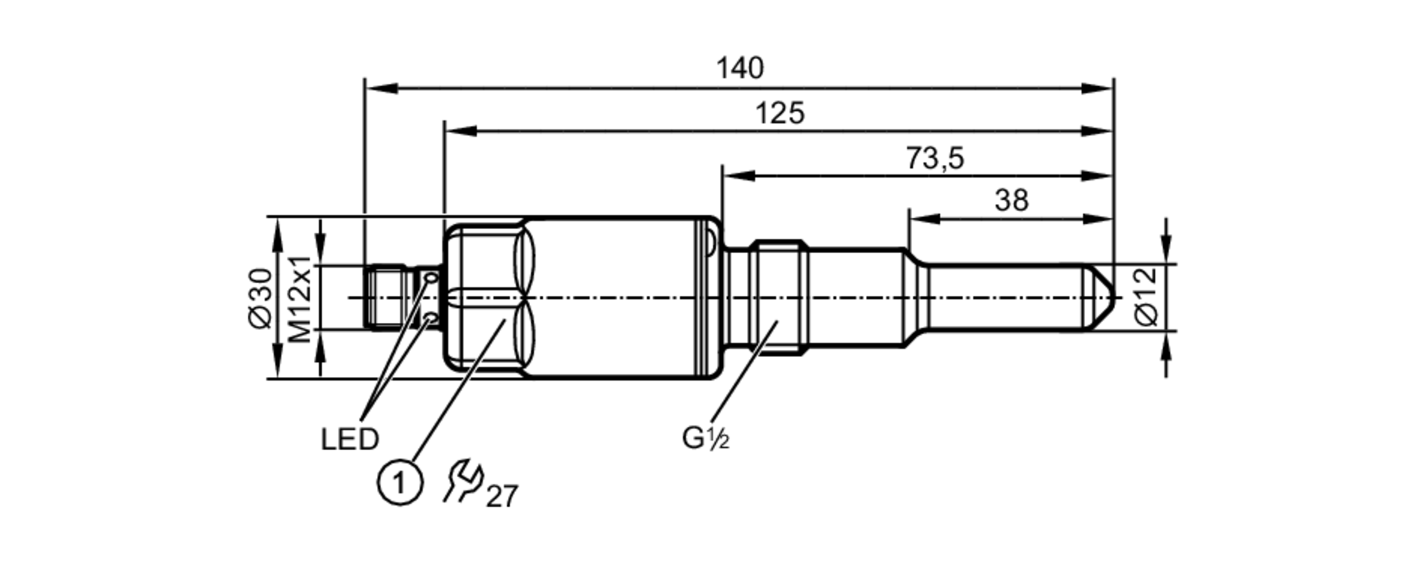 LMT102 - Sensor for point level detection - ifm