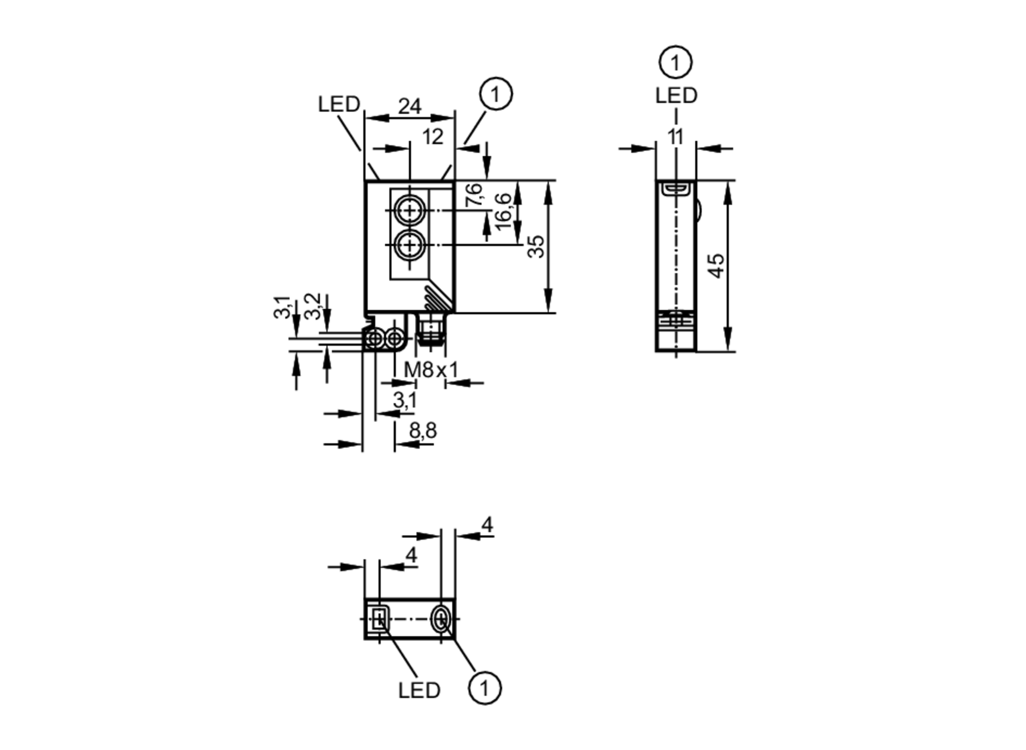 OJ5000 - Diffuse reflection sensor - ifm