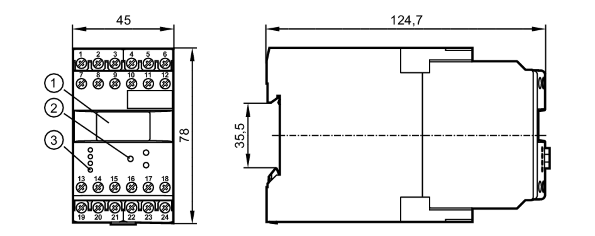 DS2503 - Evaluation unit for slip and synchronous monitoring - ifm