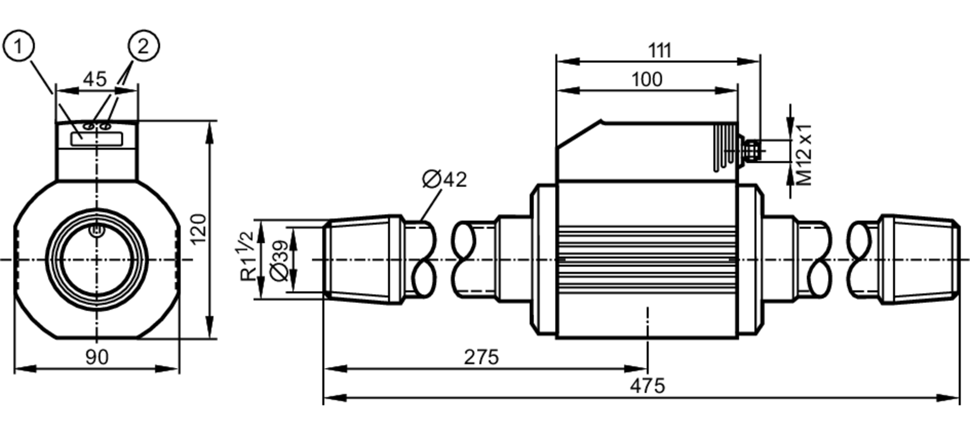 SD9000 - 圧縮空気フローメータ - ifm