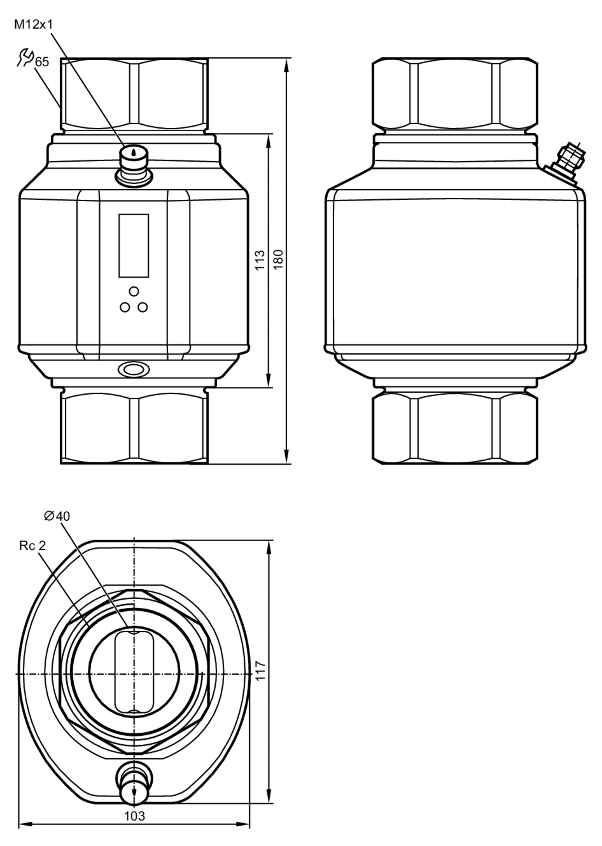 SM2400 - 電磁誘導式流量センサ - ifm