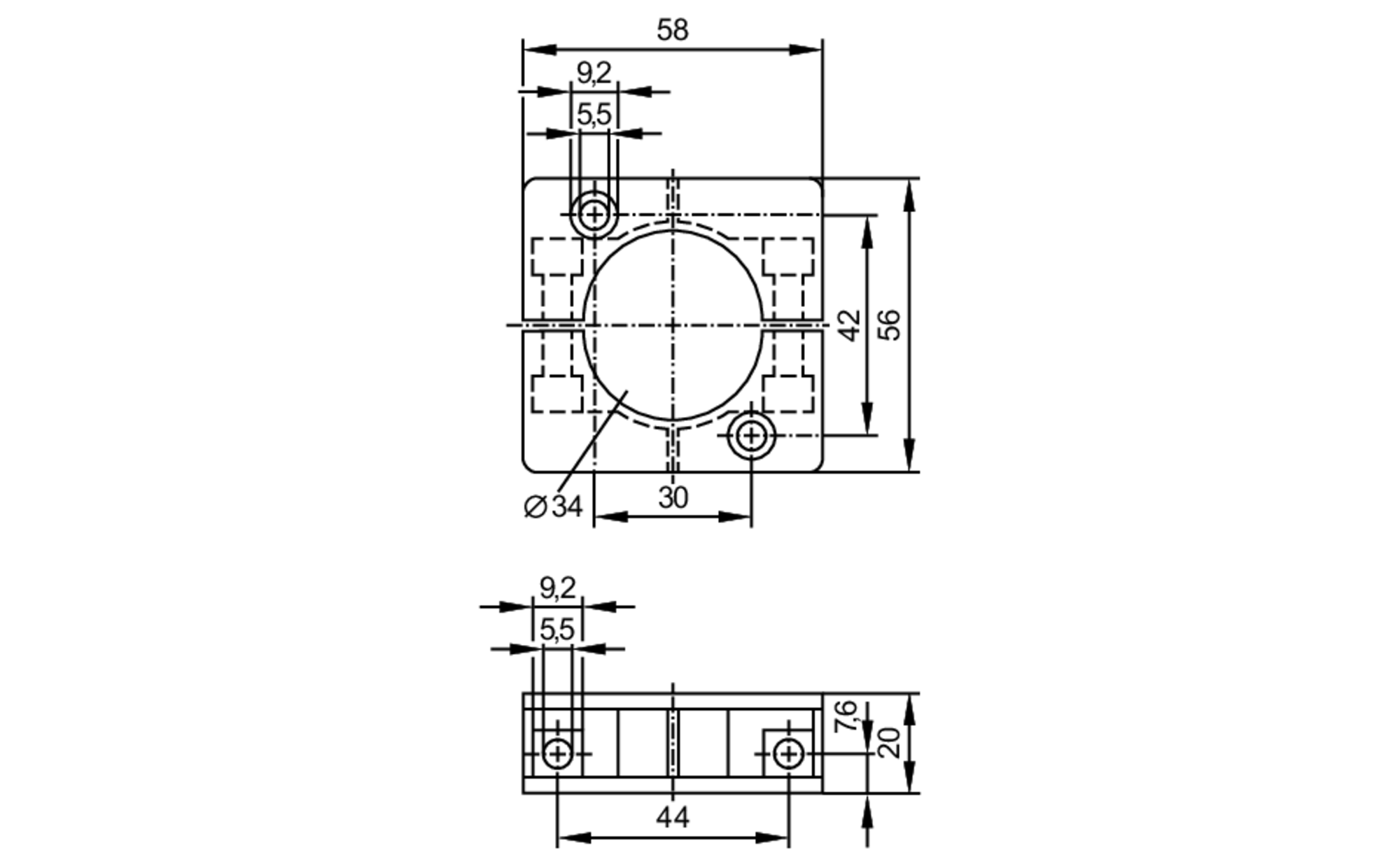 E10017 - 取付けクランプ - ifm