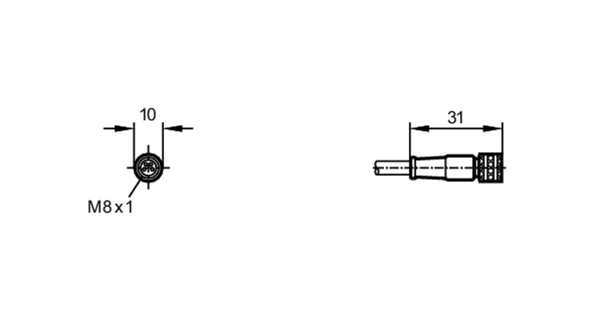 E11487 - 소켓을 보유한 접속 케이블 - ifm