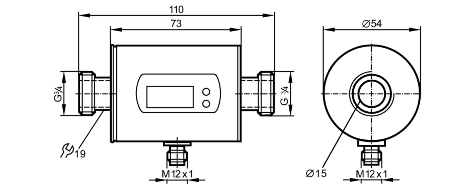 SM7004 - Caudalímetro magneto-inductivo - ifm