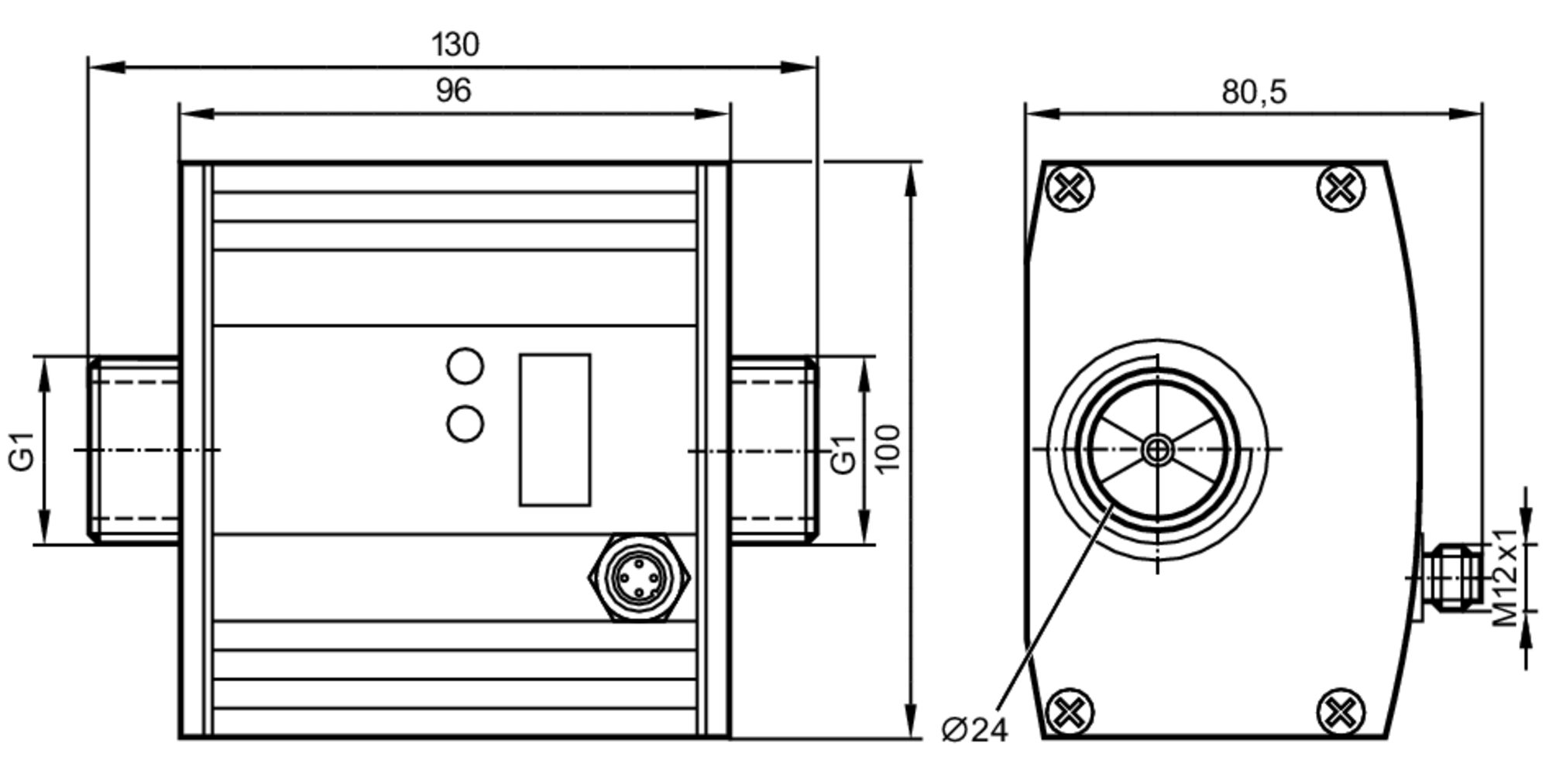 SU8000 - Detector de caudal ultrasónico - ifm