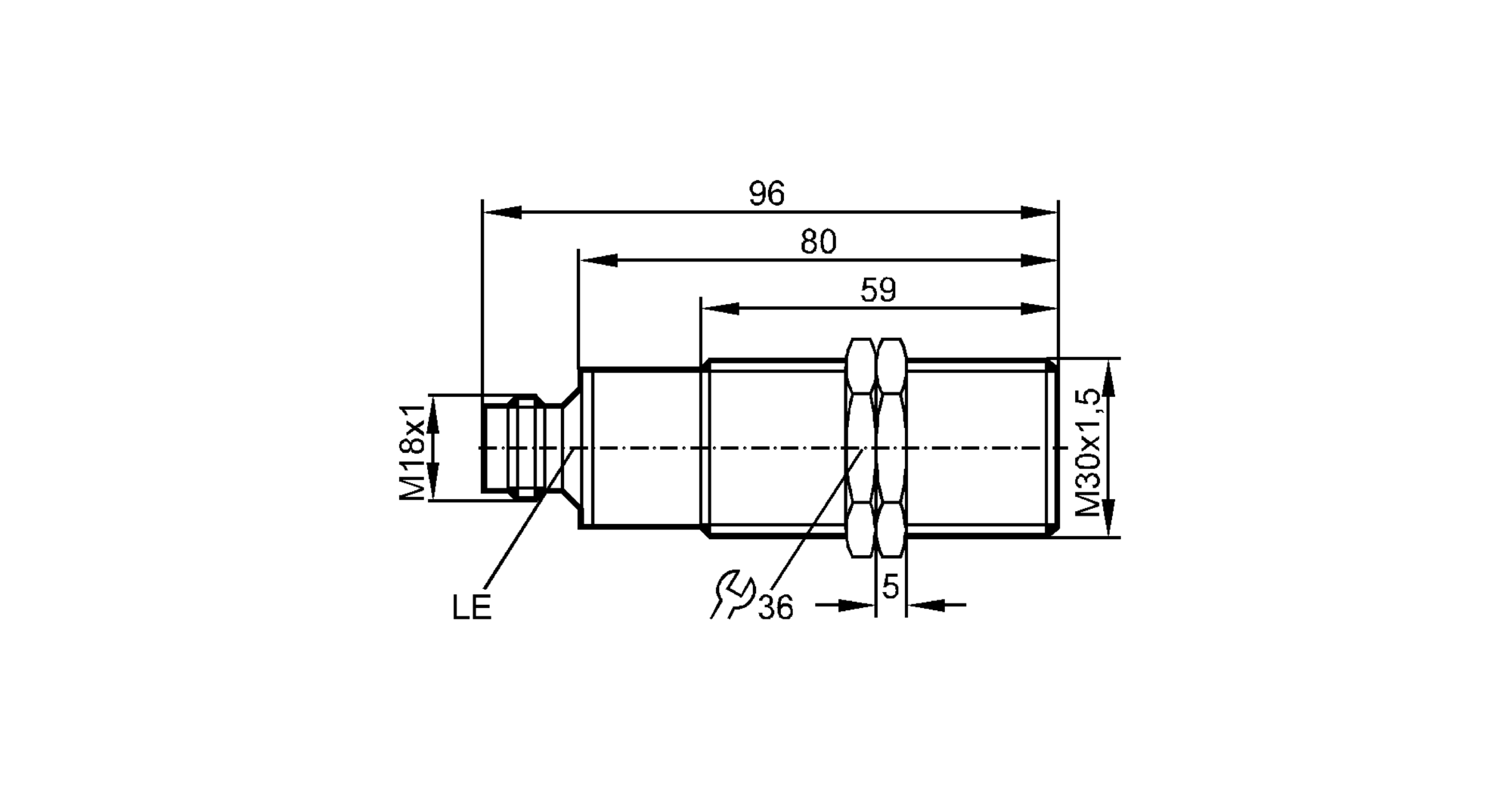 II0284 - Detector inductivo - ifm