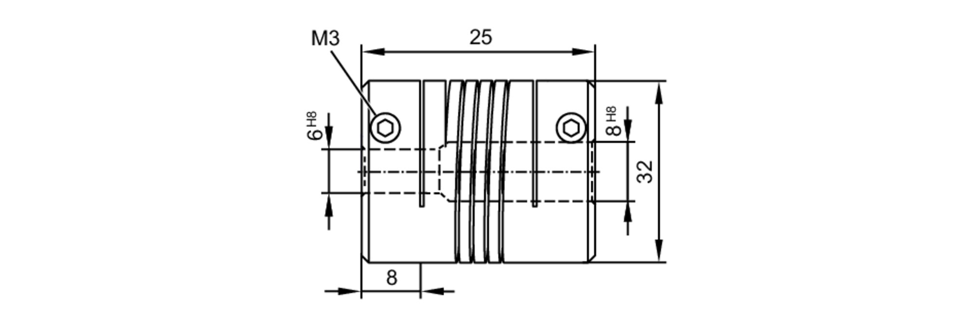 E60120 - Acoplamiento flexible para encóders - ifm