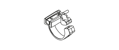 E12015 - Clean-line cylinder mounting clamp for cylinder sensors - ifm