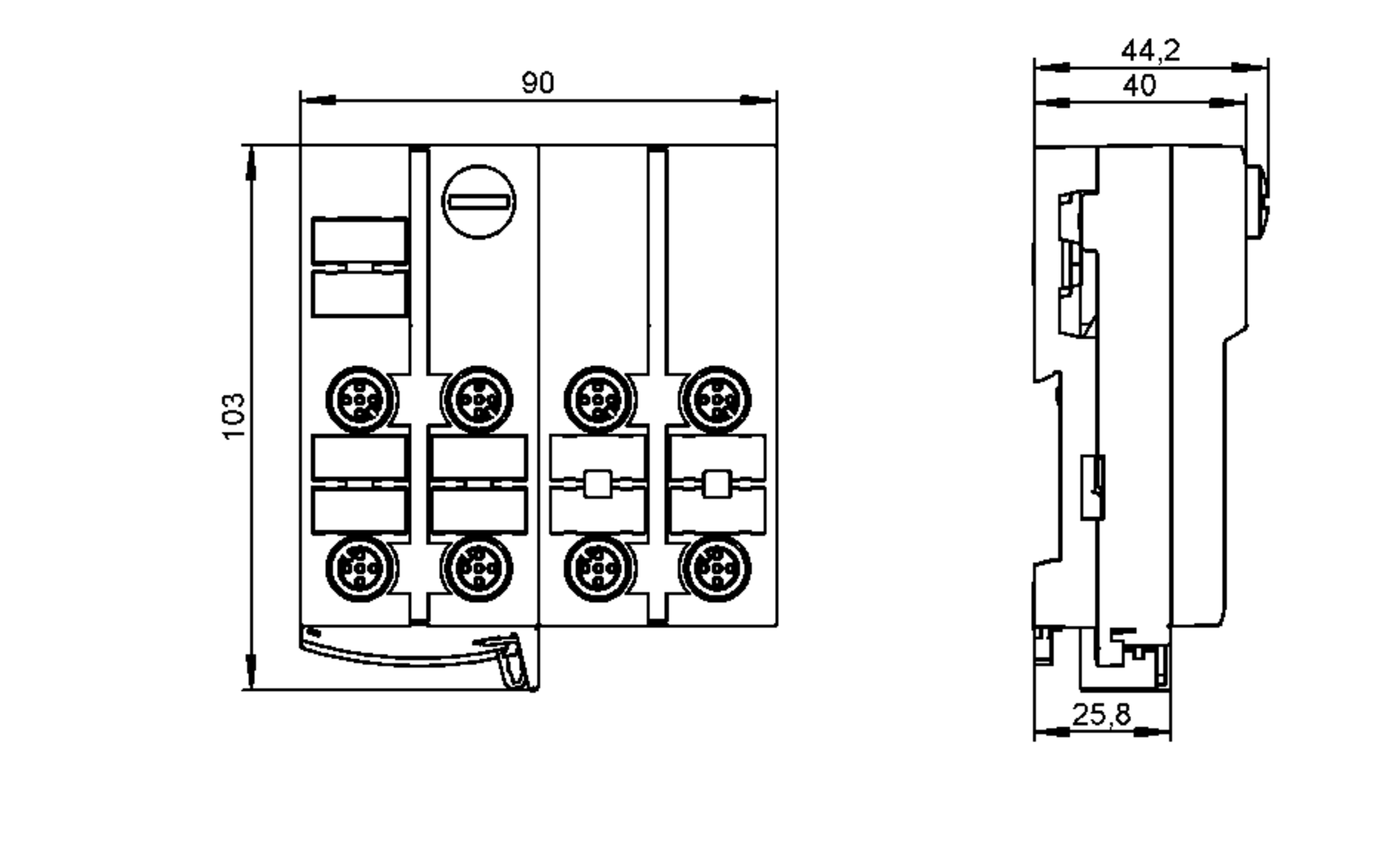 AC5235 - AS-Interface ClassicLine module with quick mounting technology ...