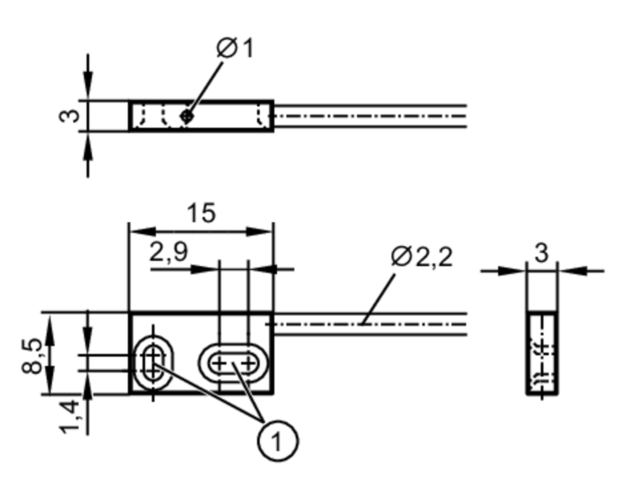 E21313 - Fibre optic through-beam sensor - ifm