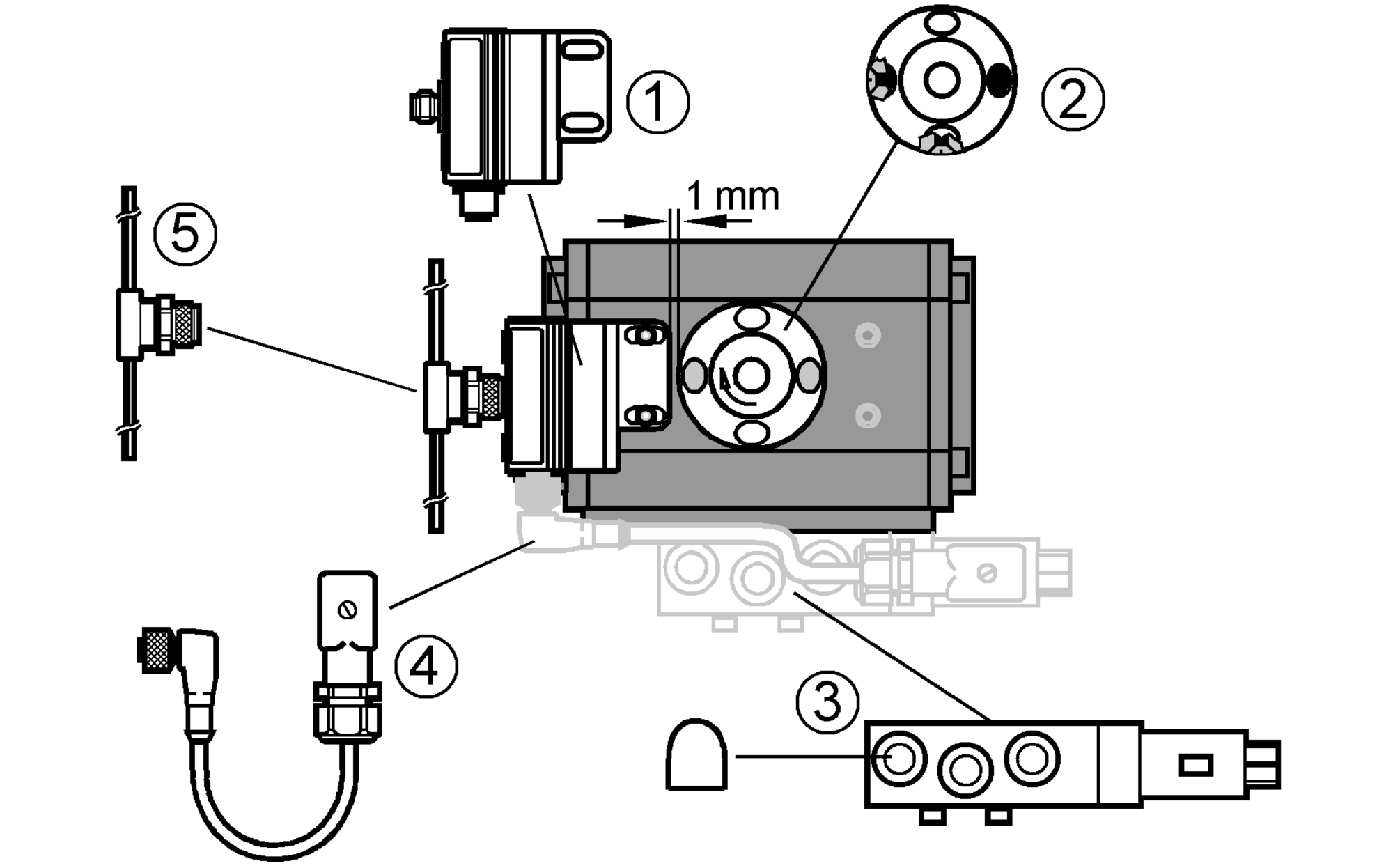 ZZ0670 - AS-Interface automation set for pneumatic valve actuators - ifm
