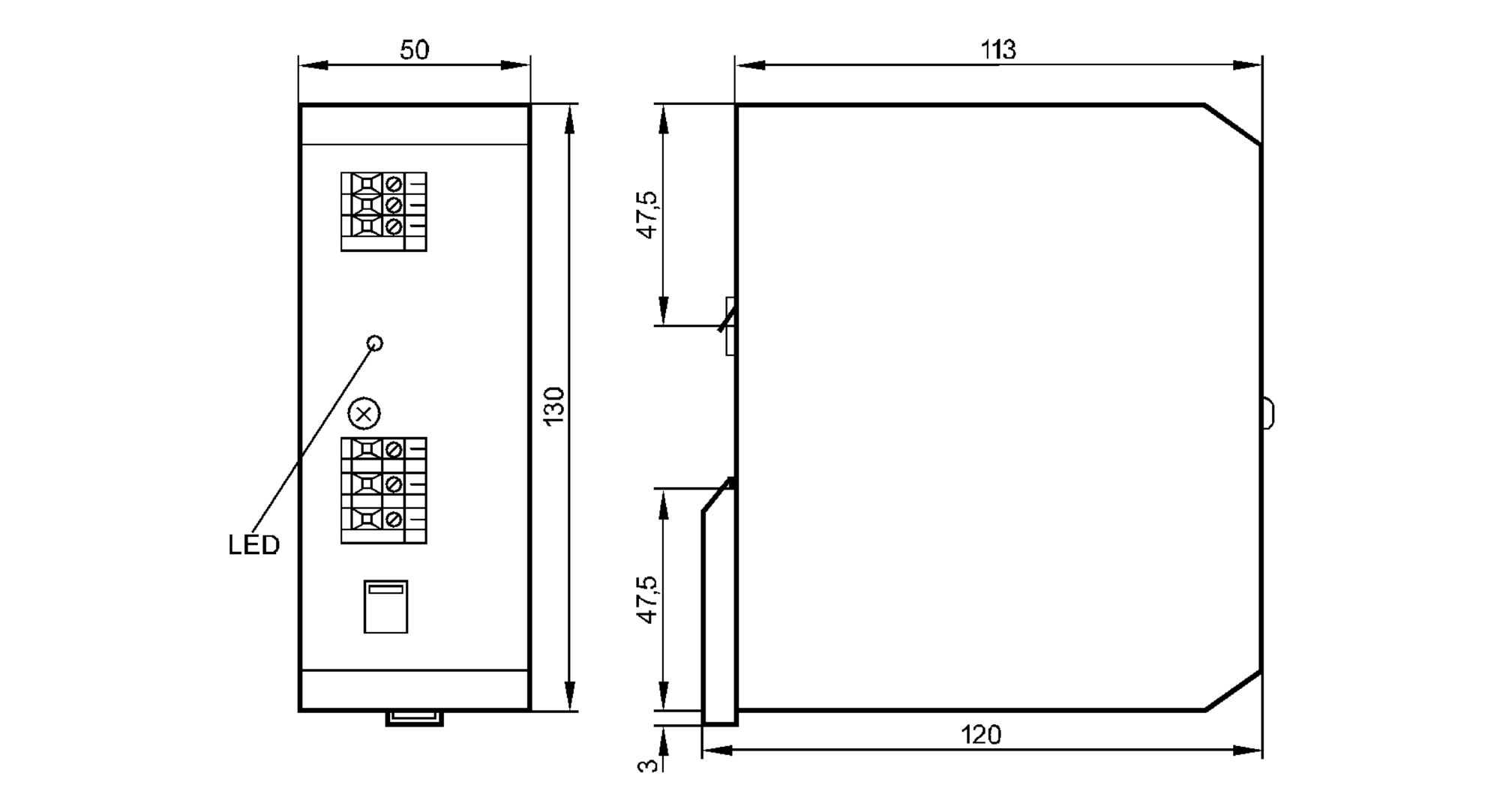 DN2001 - Switched-mode power supply 24 V DC - ifm