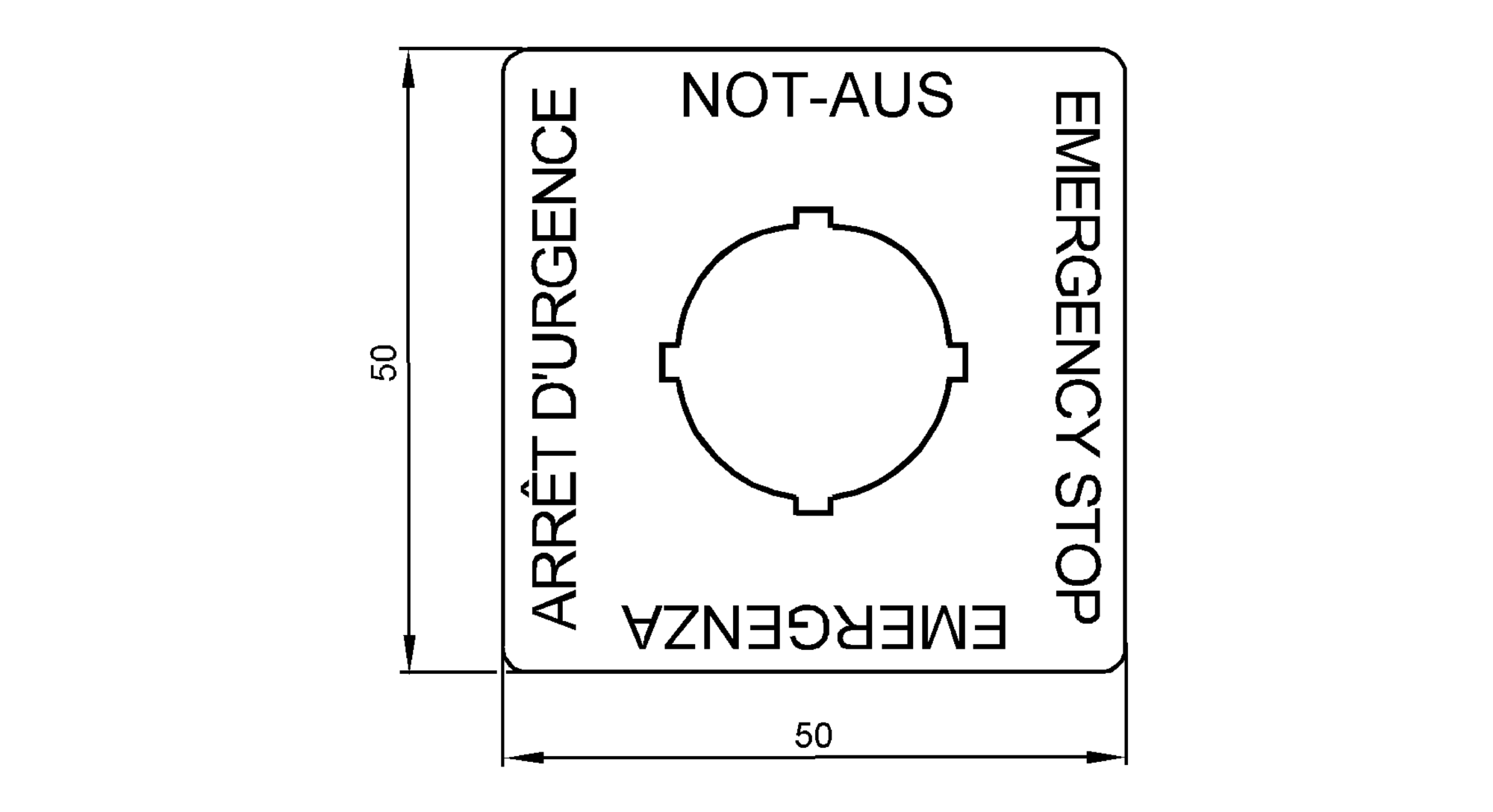 E7003S - E-STOP label - ifm