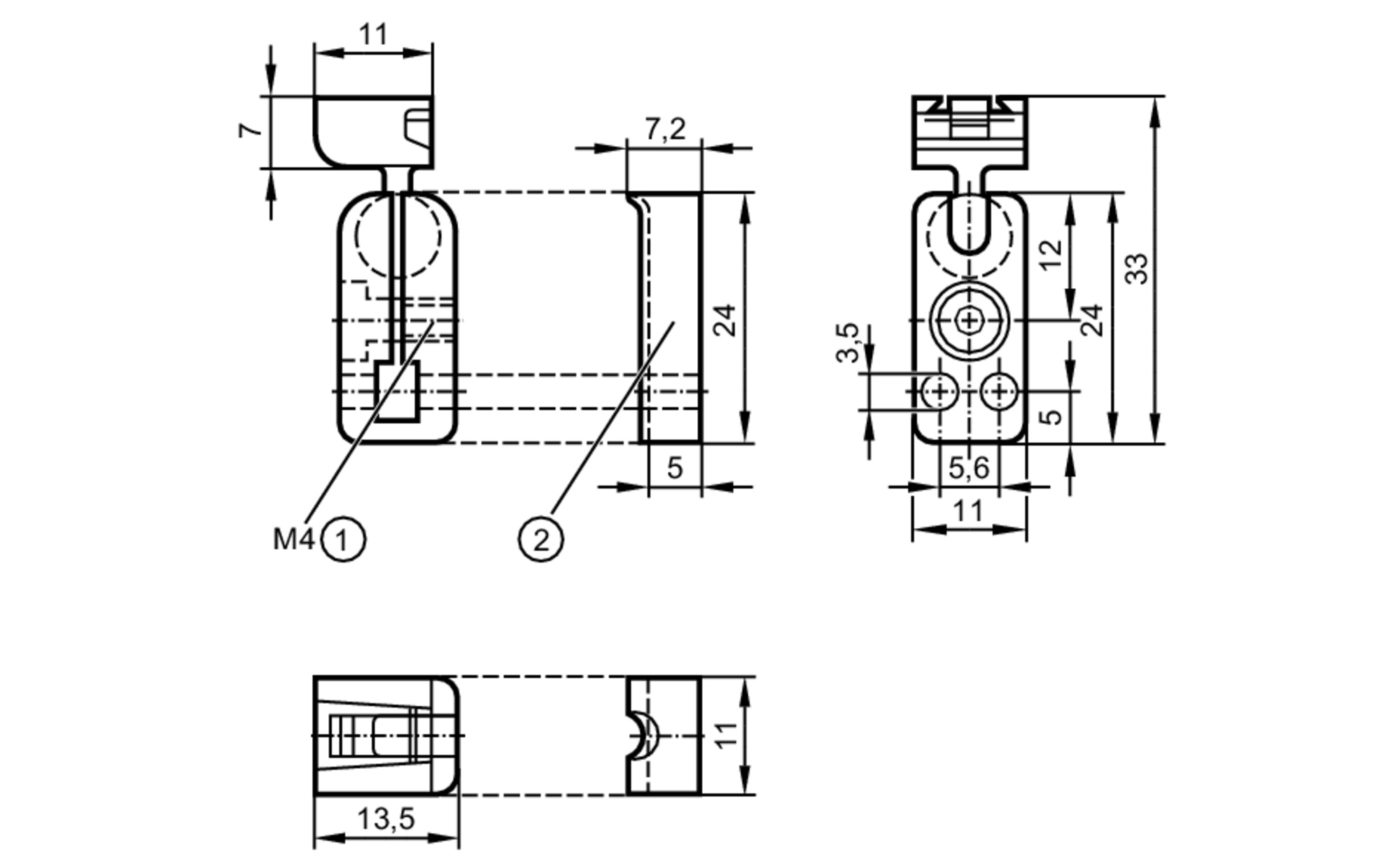 E20974 - Swivel-mount clip - ifm
