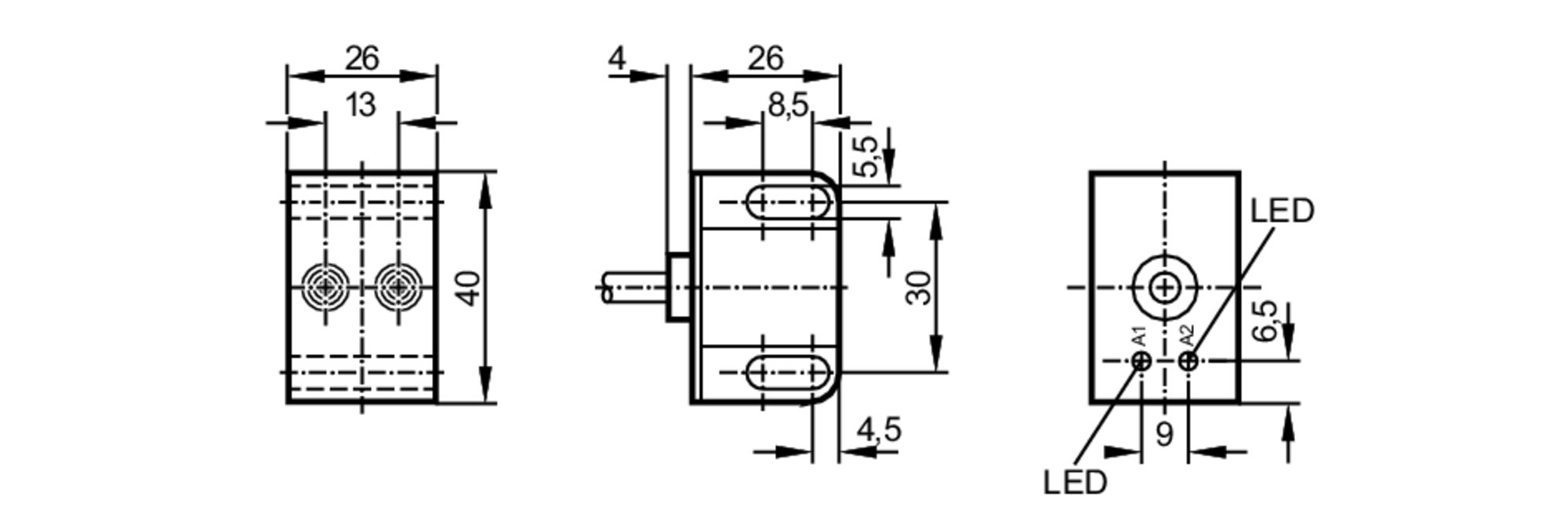 IN5332 - Inductive dual sensor for valve actuators - ifm